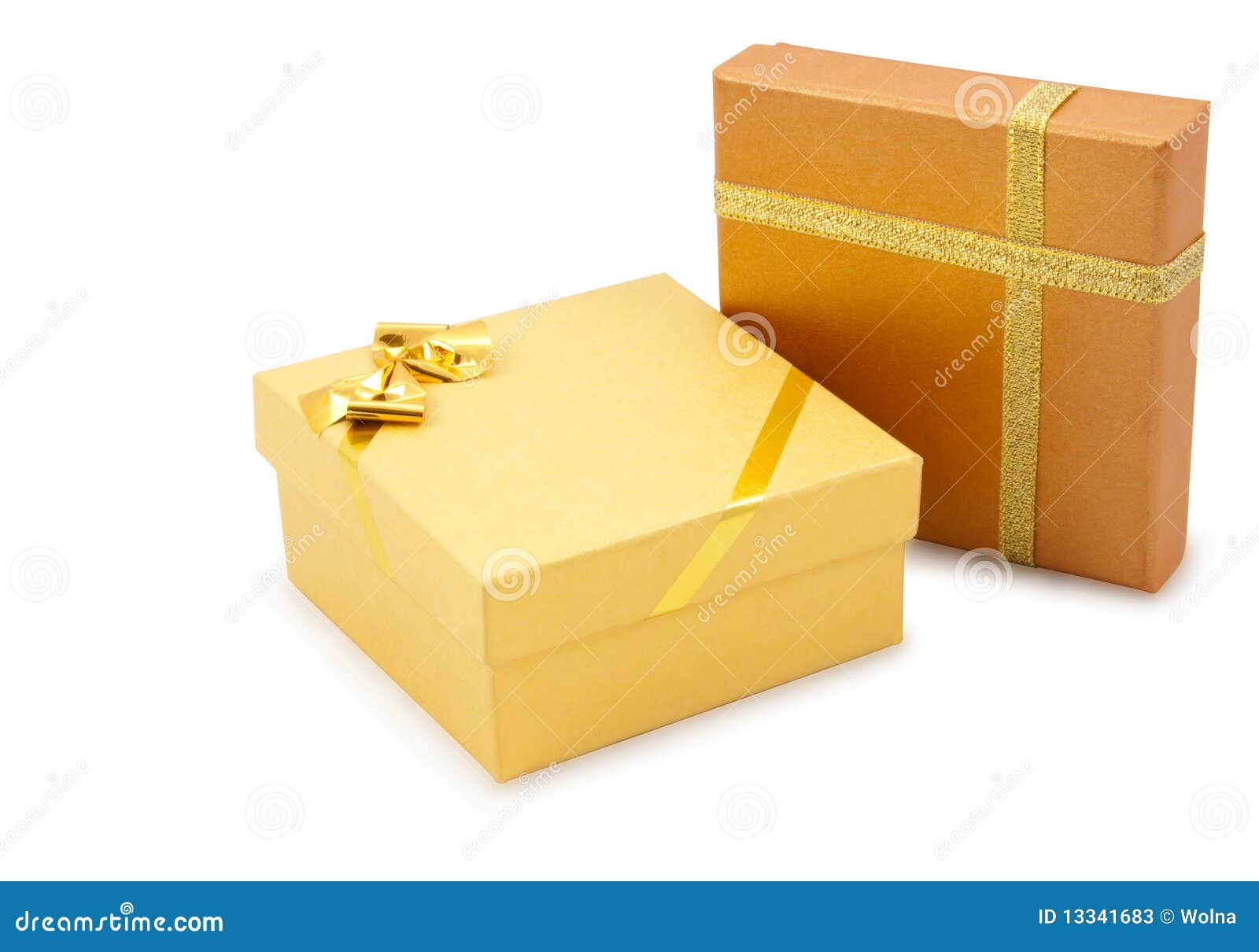Two gift boxes stock image. Image of destinations, wrapping - 13341683
