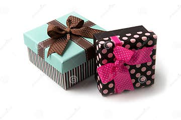 Two gift boxes stock photo. Image of packaging, birthday - 6235532