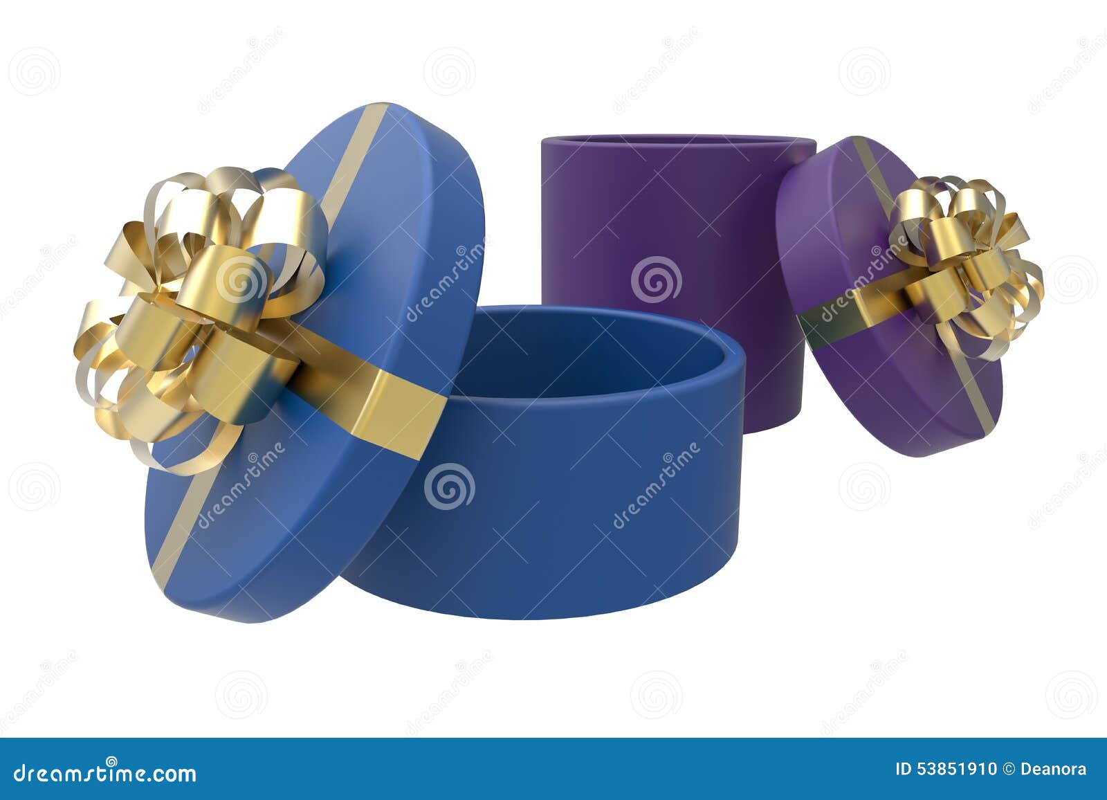 Two Gift Boxes in Blue and Purple Stock Illustration - Illustration of ...