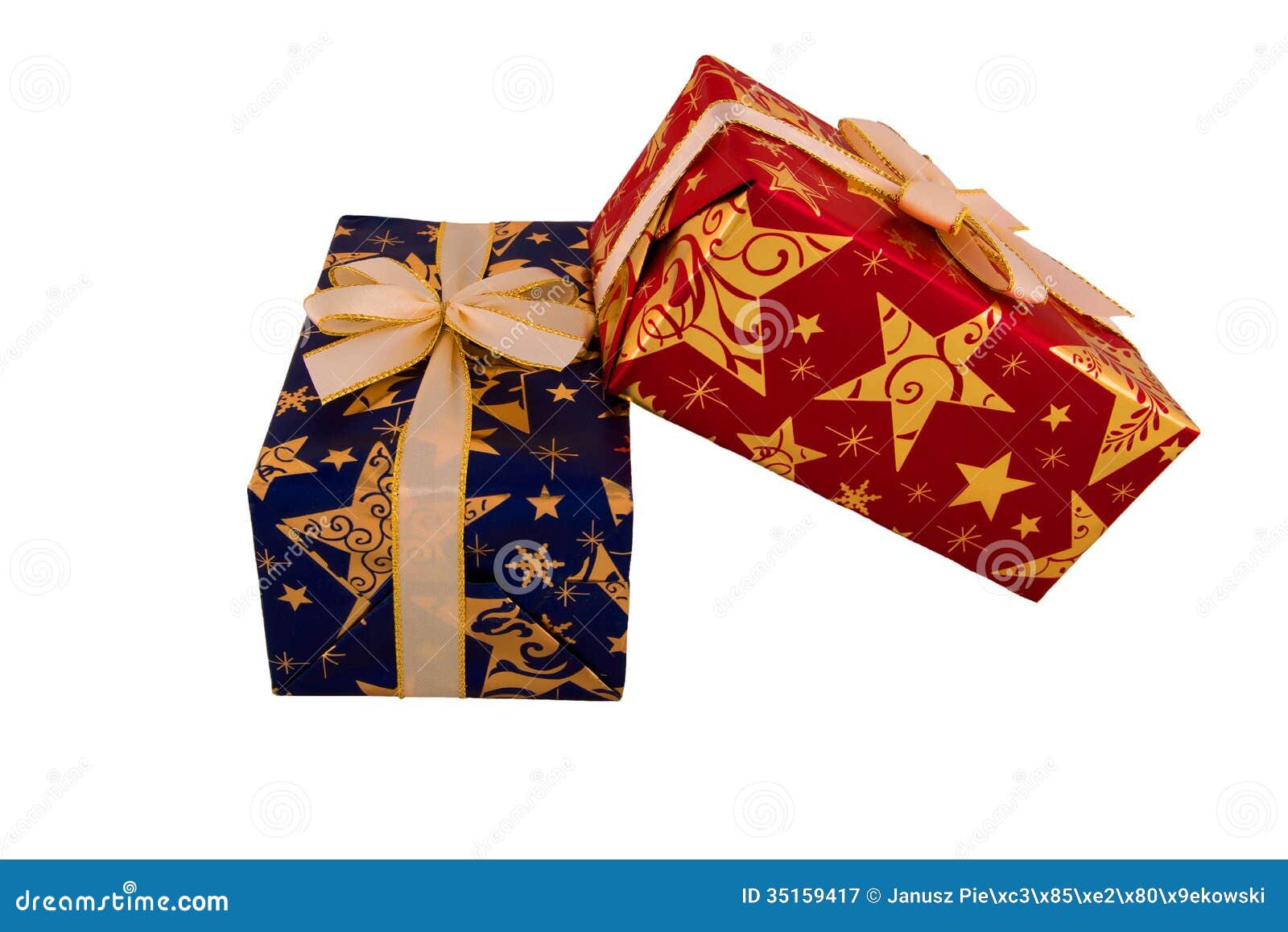 Two gift boxes stock image. Image of greeting, festive - 35159417