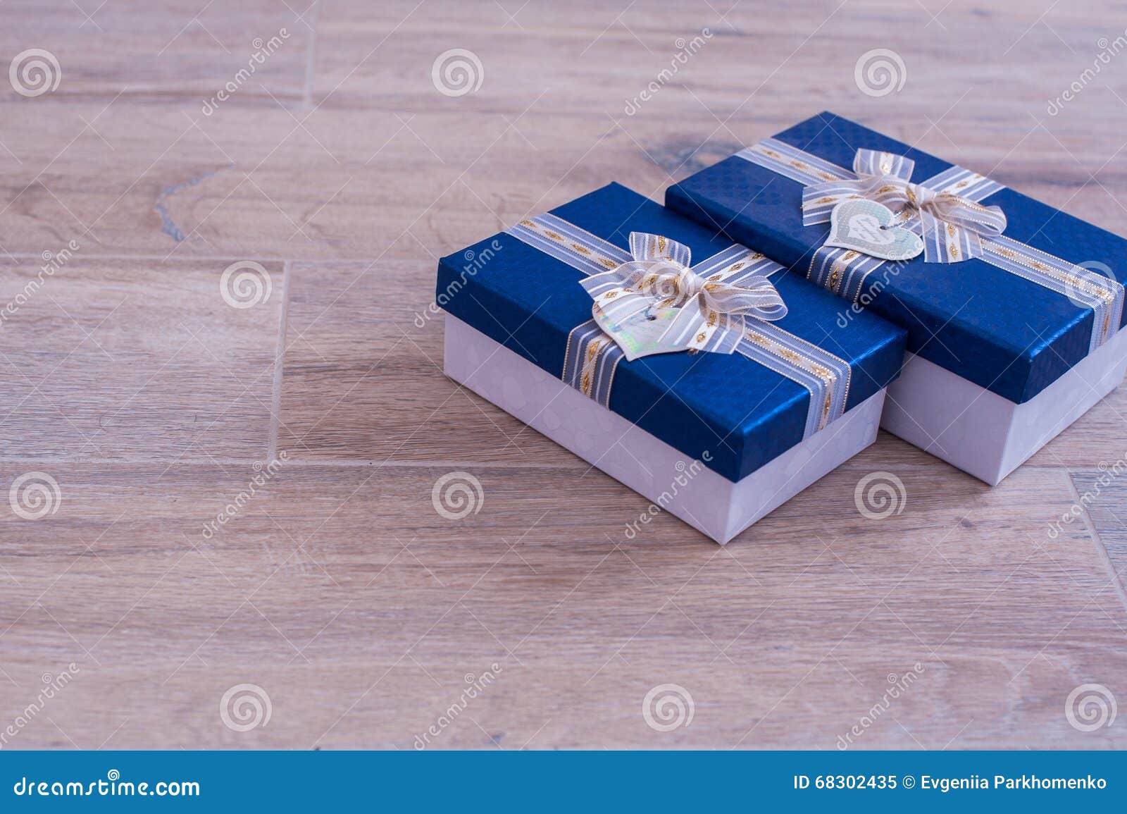 Two Gift Boxes on a White Tree Stock Image - Image of holiday ...