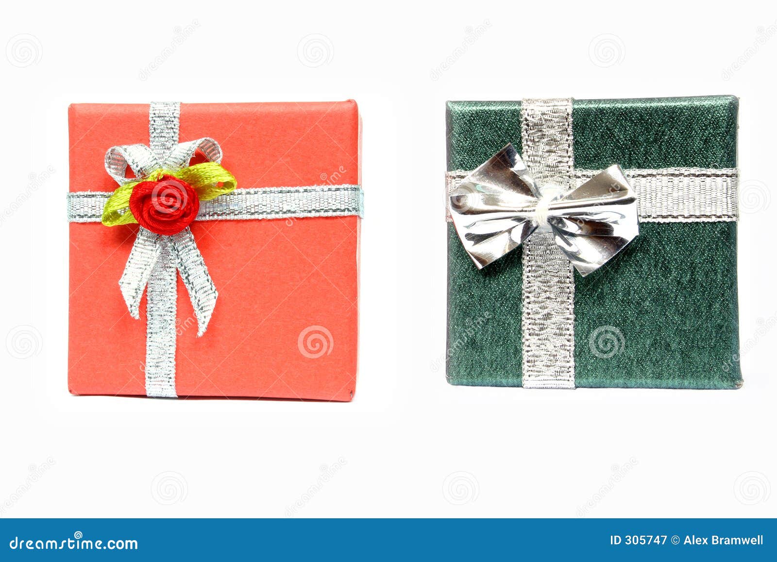 Two Gifts stock image. Image of isolated, gift, birthday - 305747
