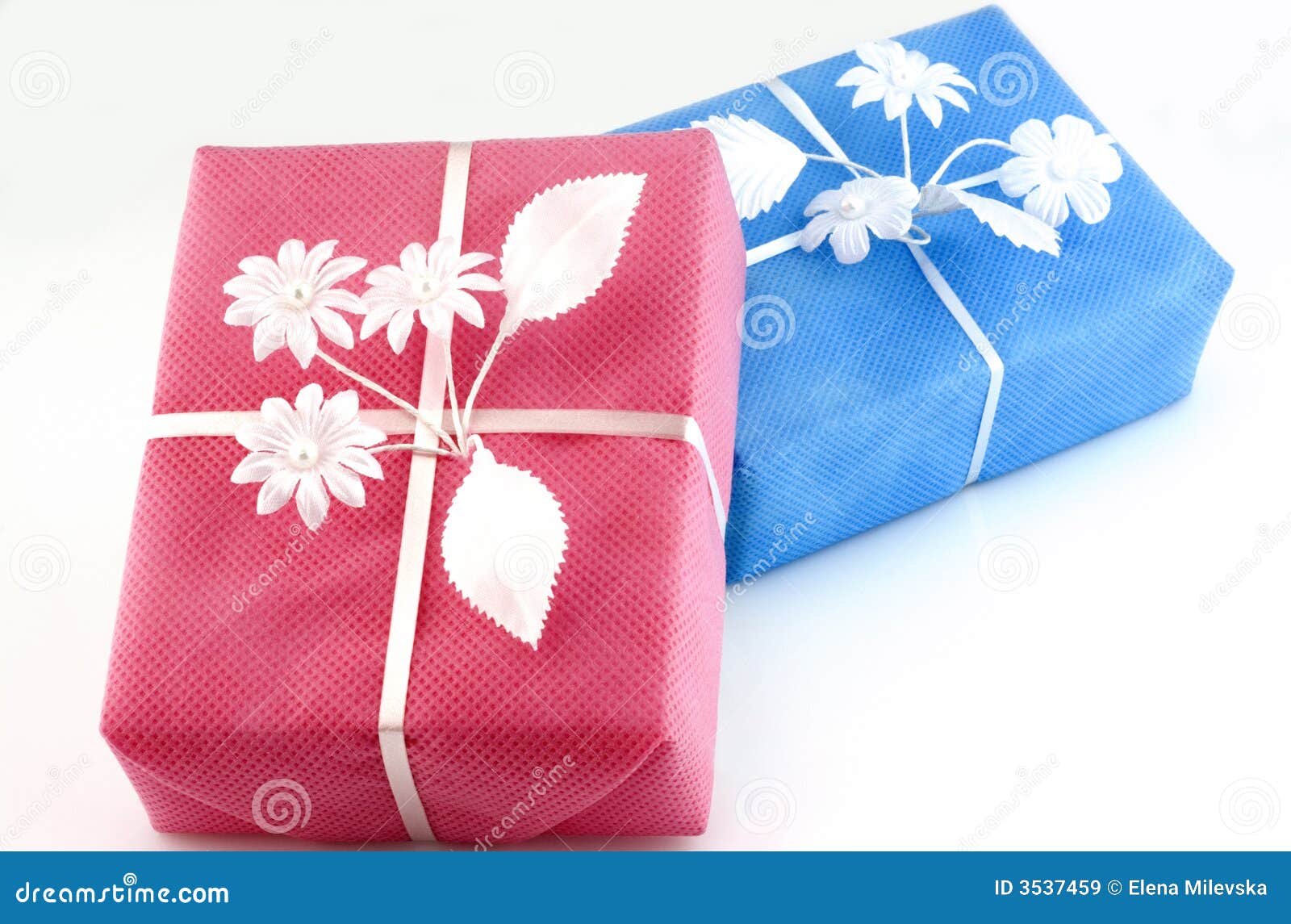 Two gifts stock image. Image of present, give, christmas - 3537459