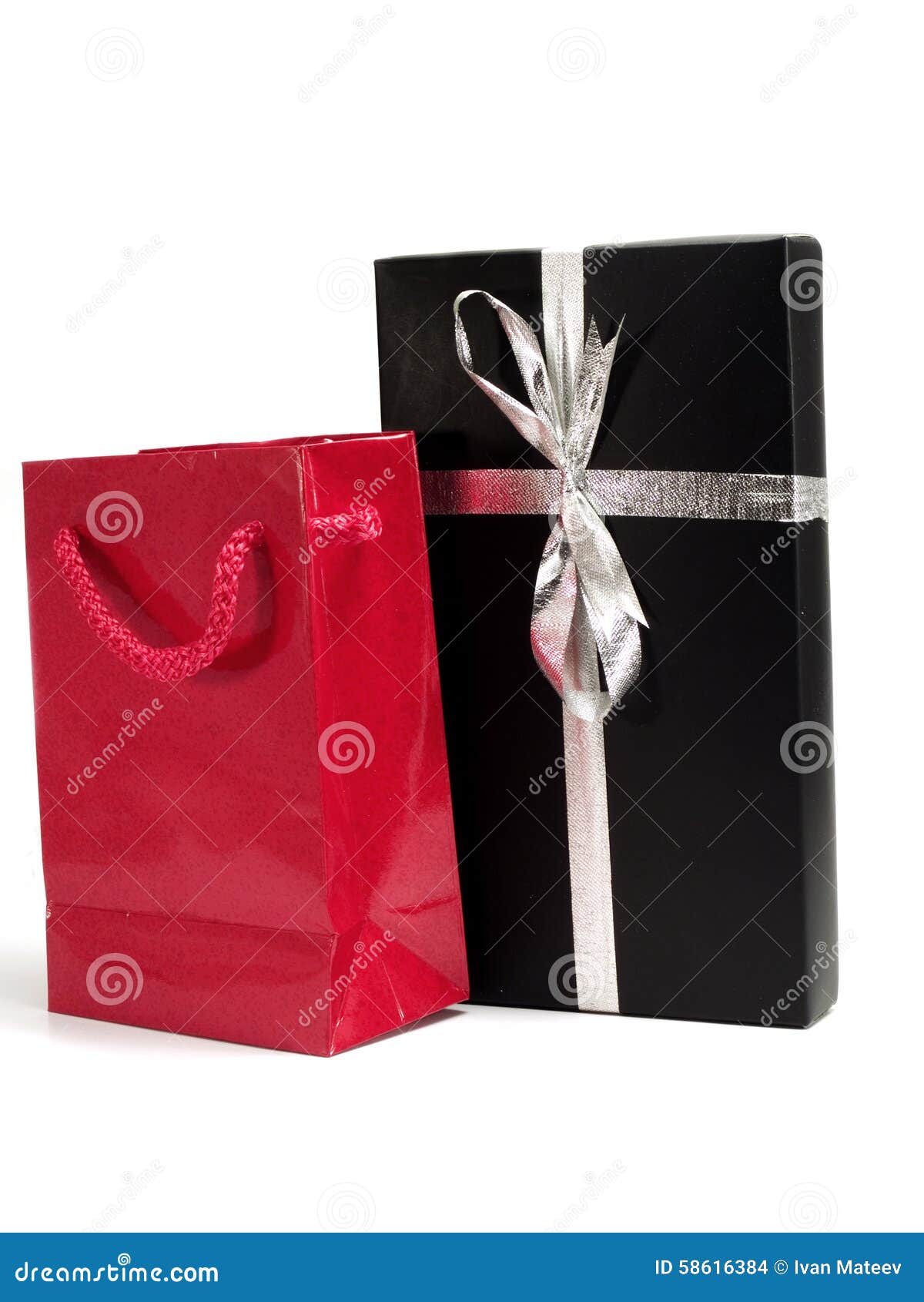 Two gifts stock photo. Image of isolated, love, gift - 58616384