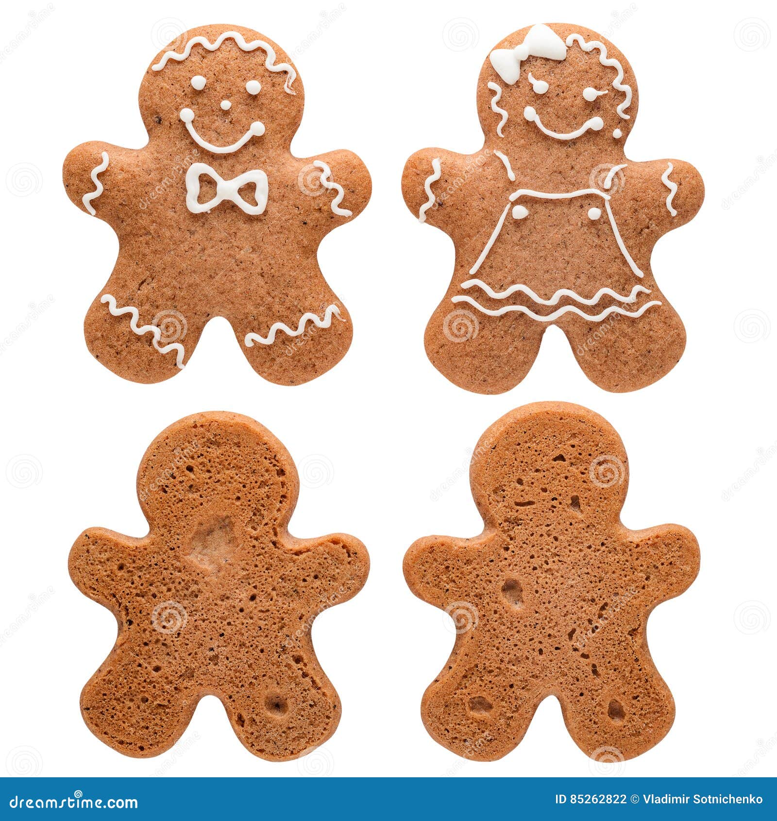 Two gingerbread man stock photo. Image of baked, ginger - 85262822