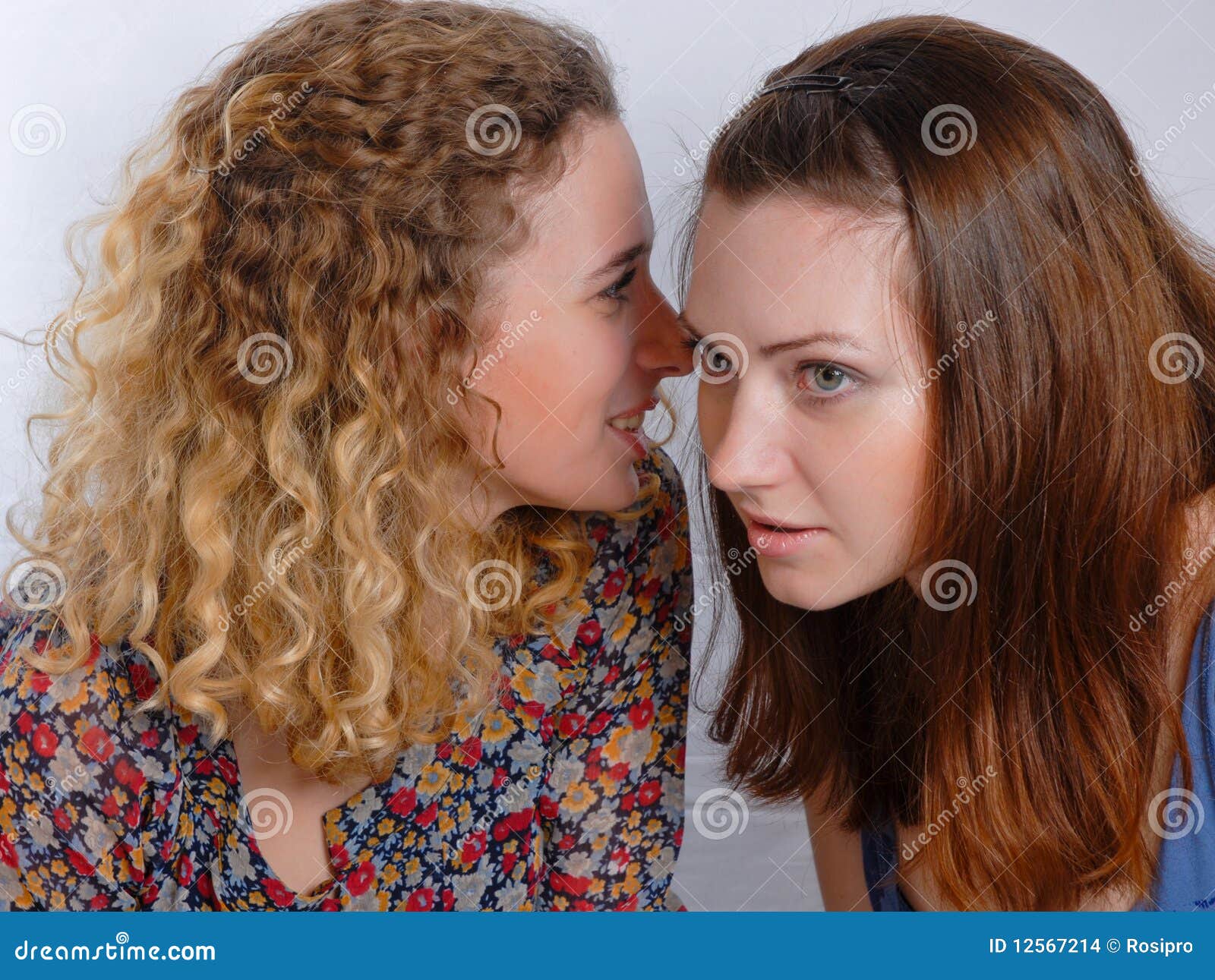 Two Girl Friends Sharing a Secret Stock Photo - Image of beauty ...
