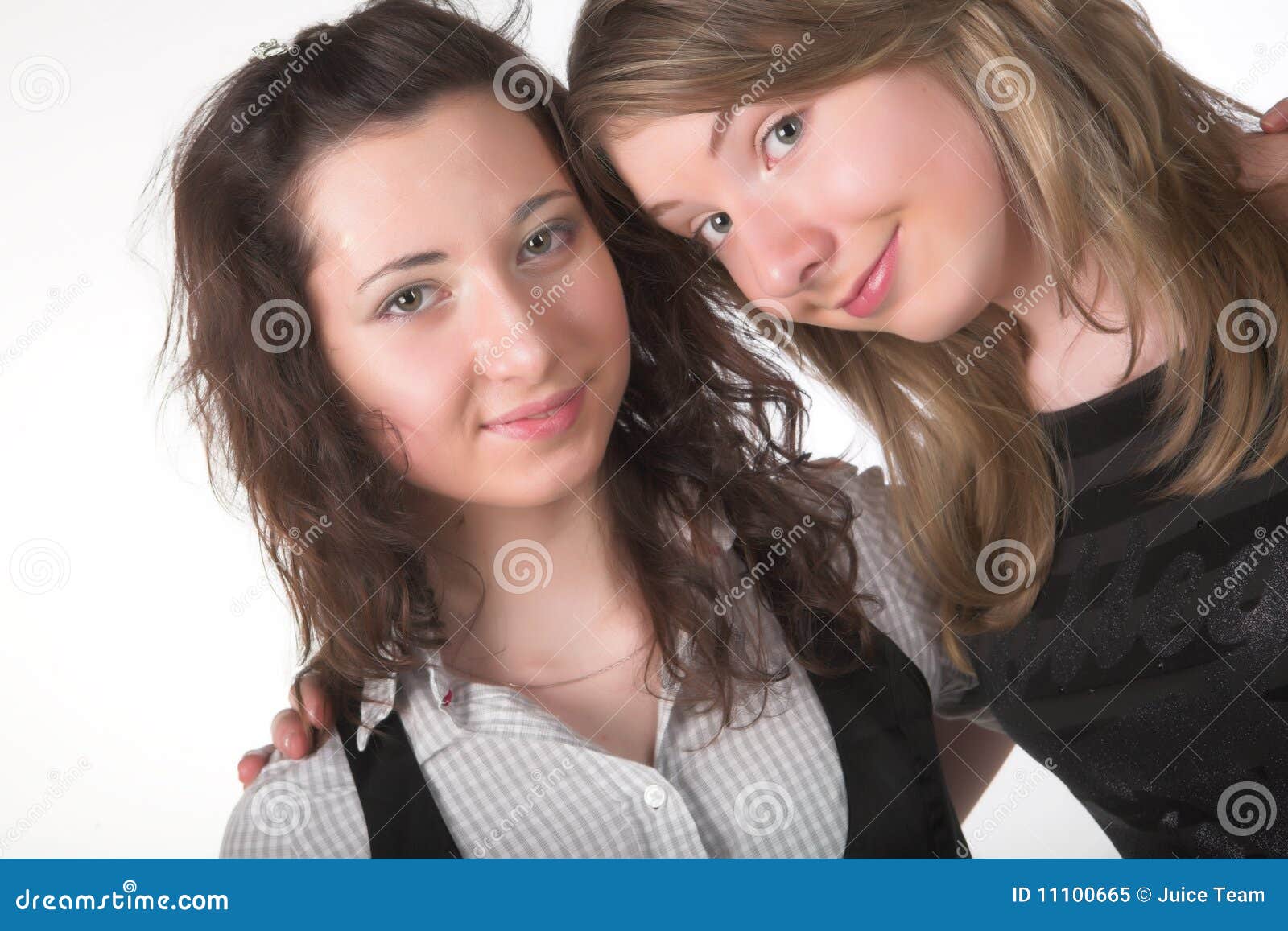 Two Girl Friends Together Smiling Stock Image - Image of adult, love ...