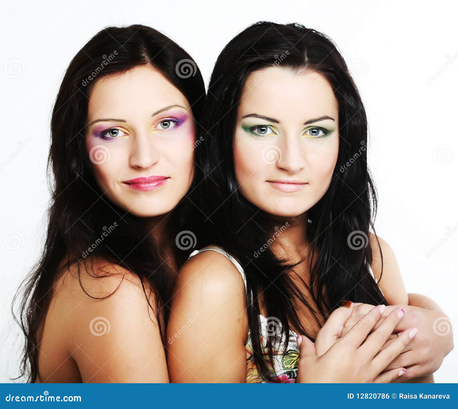 Two Girl Friends Together Smiling Stock Photo - Image of person ...