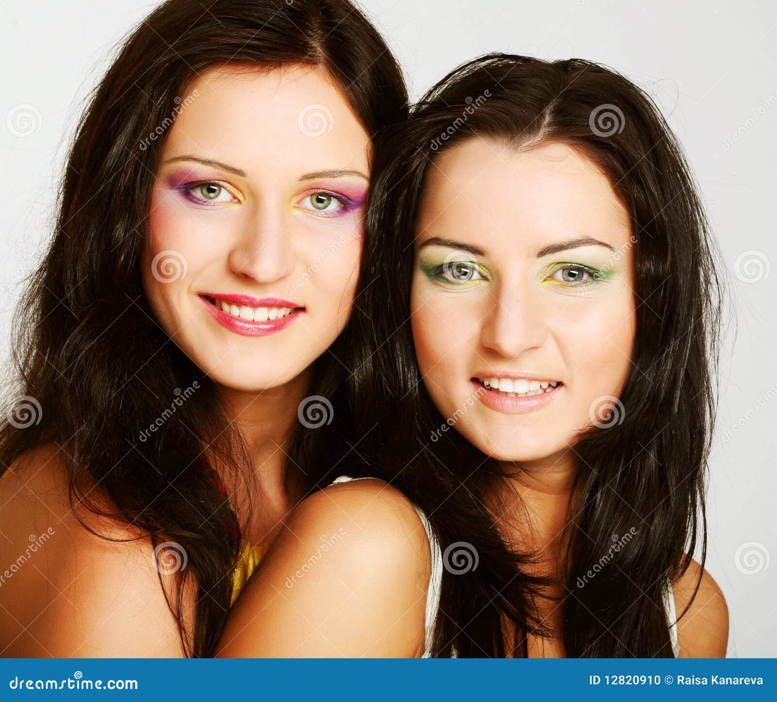 Two Girl Friends Together Smiling Stock Photo - Image of happy ...