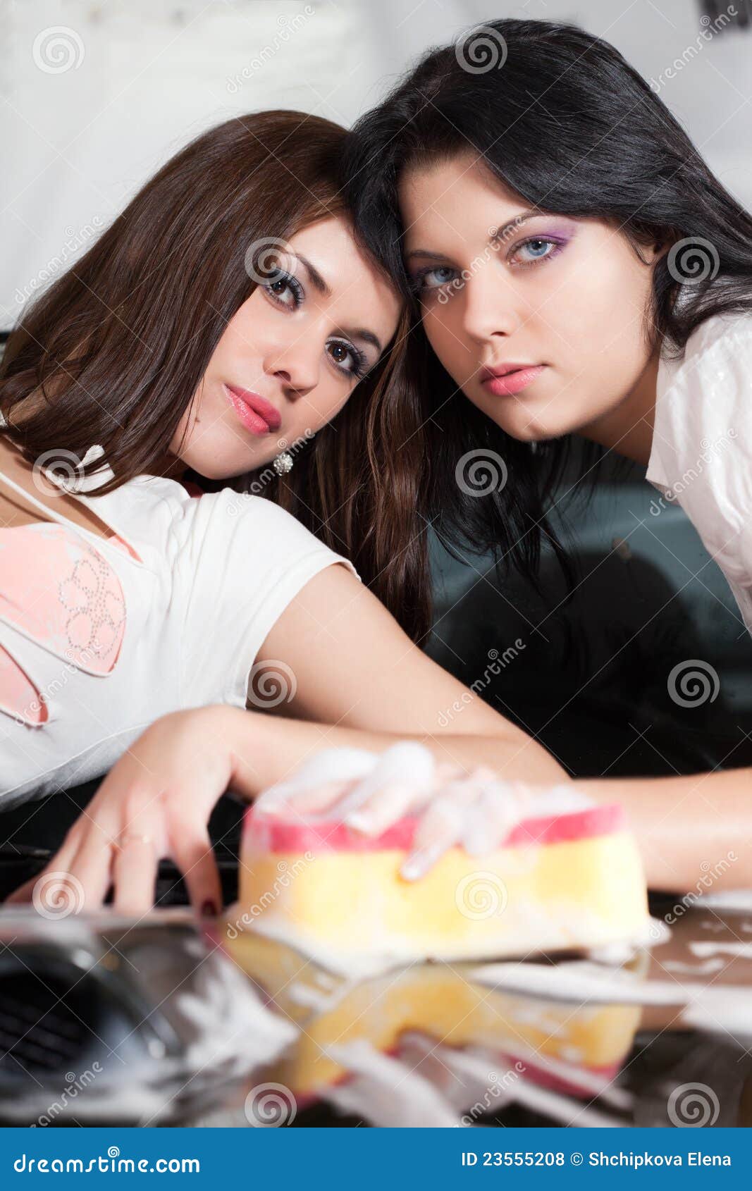 Two girlfriends stock photo. Image of lesbian, garage - 23555208