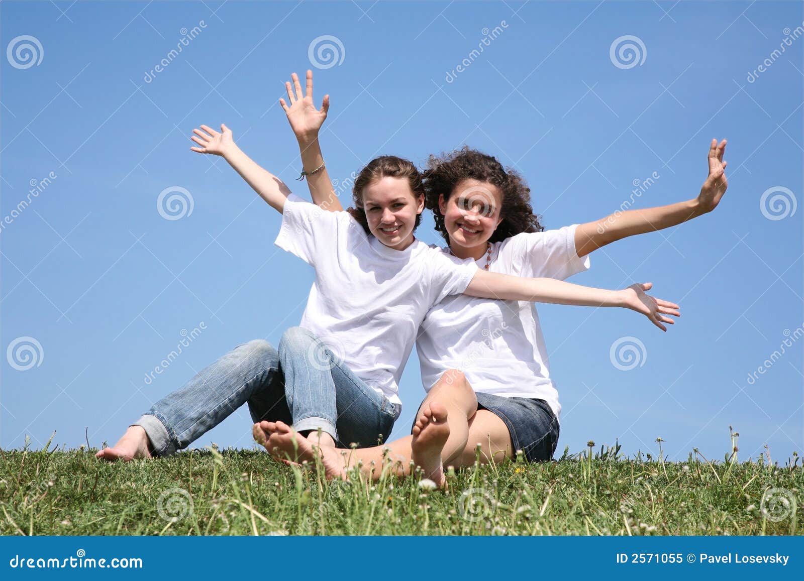 Two girlfriends stock image. Image of couple, girlfriends - 2571055