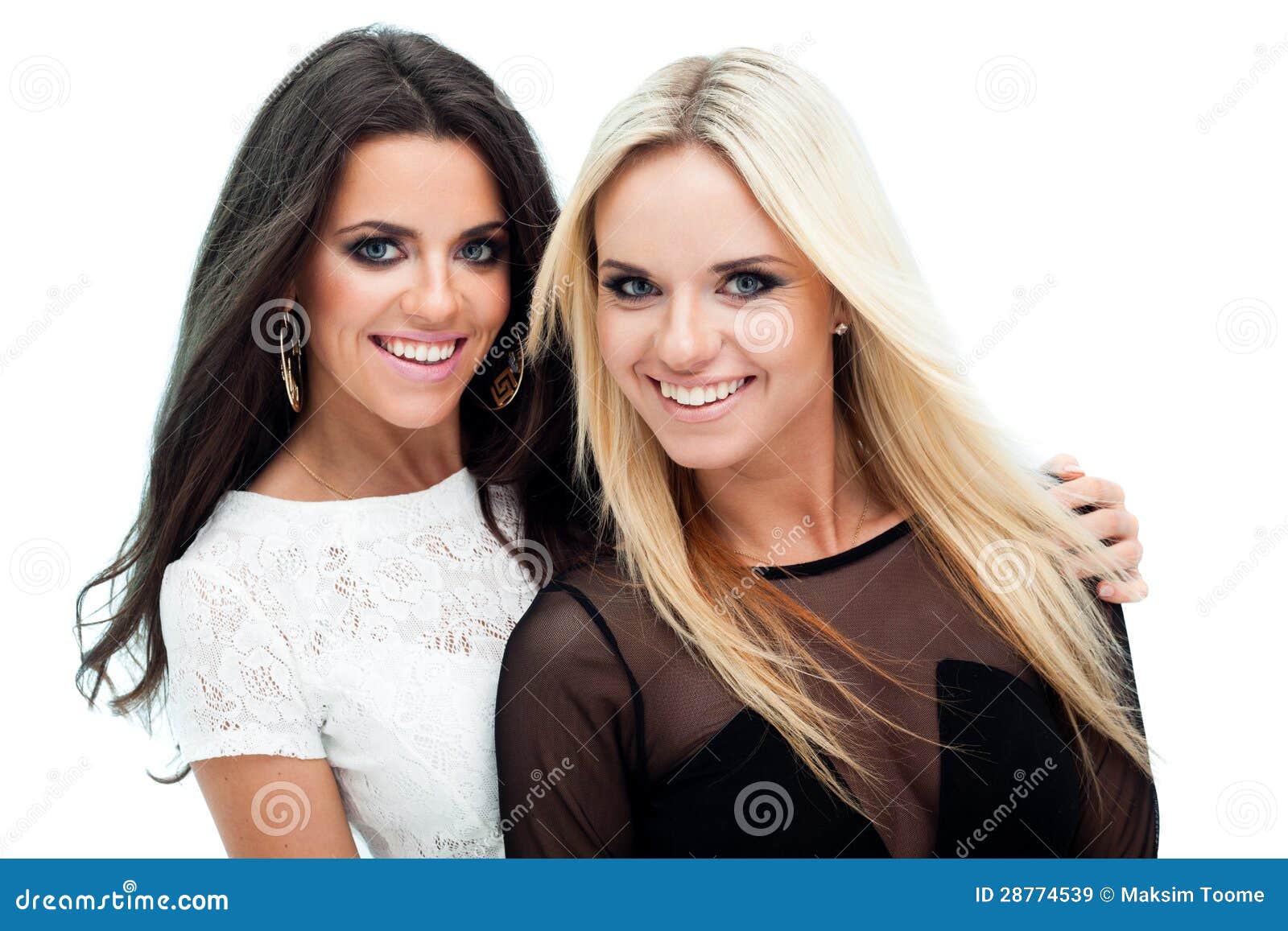 Two girlfriends stock image. Image of hair, healthy, adult - 28774539