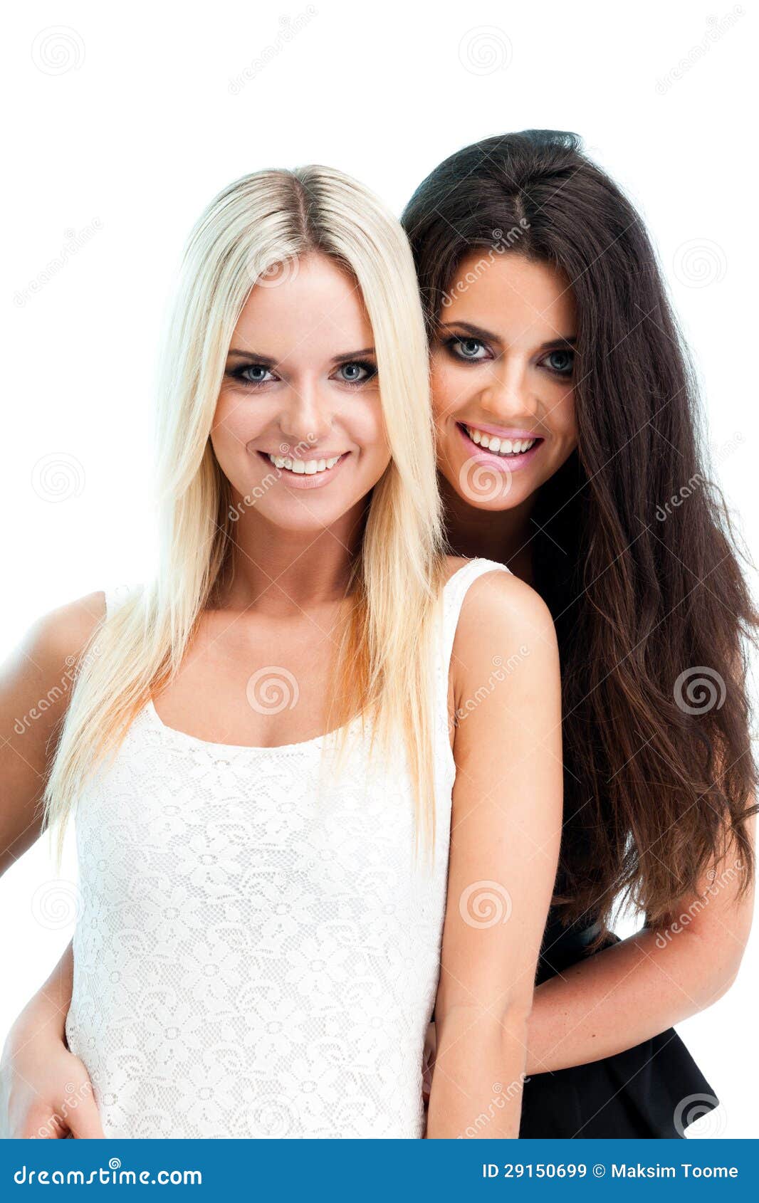 Two girlfriends stock image. Image of blond, beautiful - 29150699