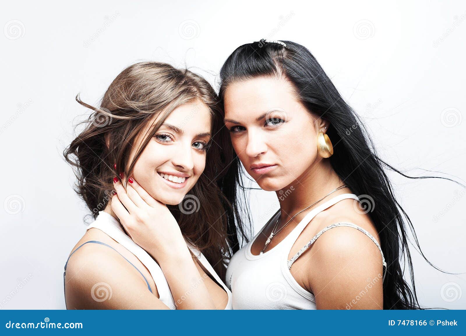 Two girlfriends stock photo. Image of communication, excitement - 7478166