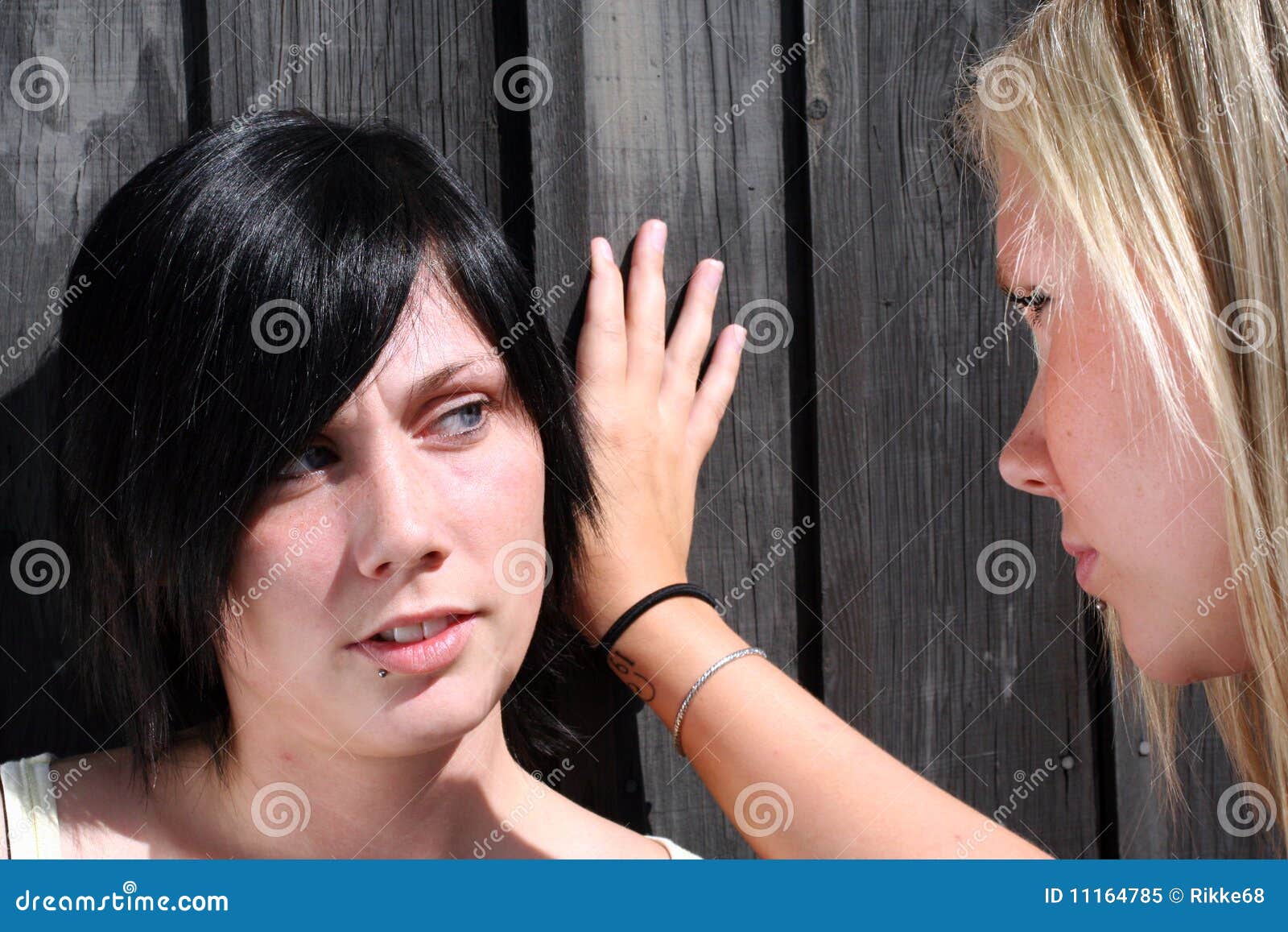 Two girls stock image. Image of young, girls, romance - 11164785