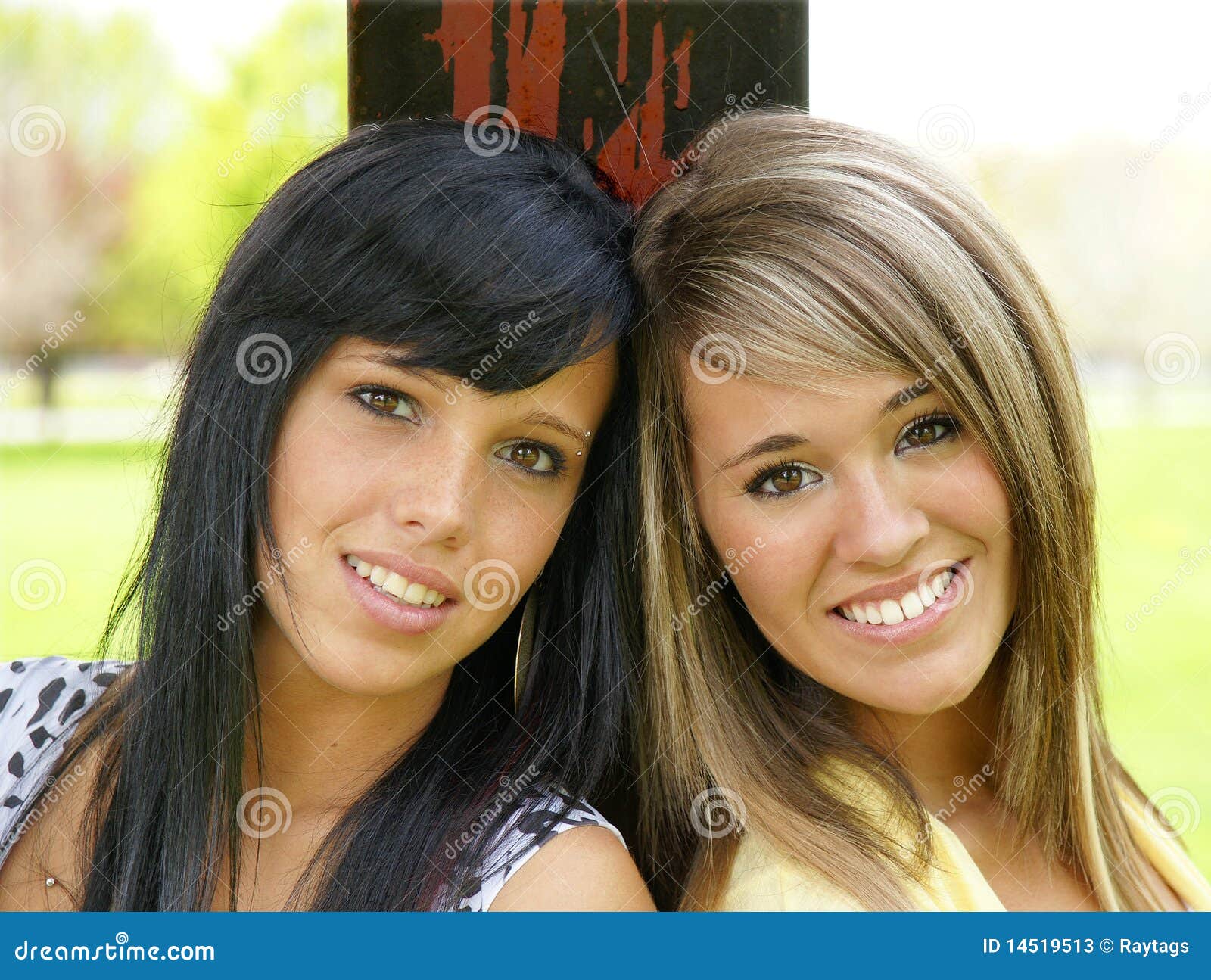 Two girls stock image. Image of dress, love, lady, caucasian - 14519513