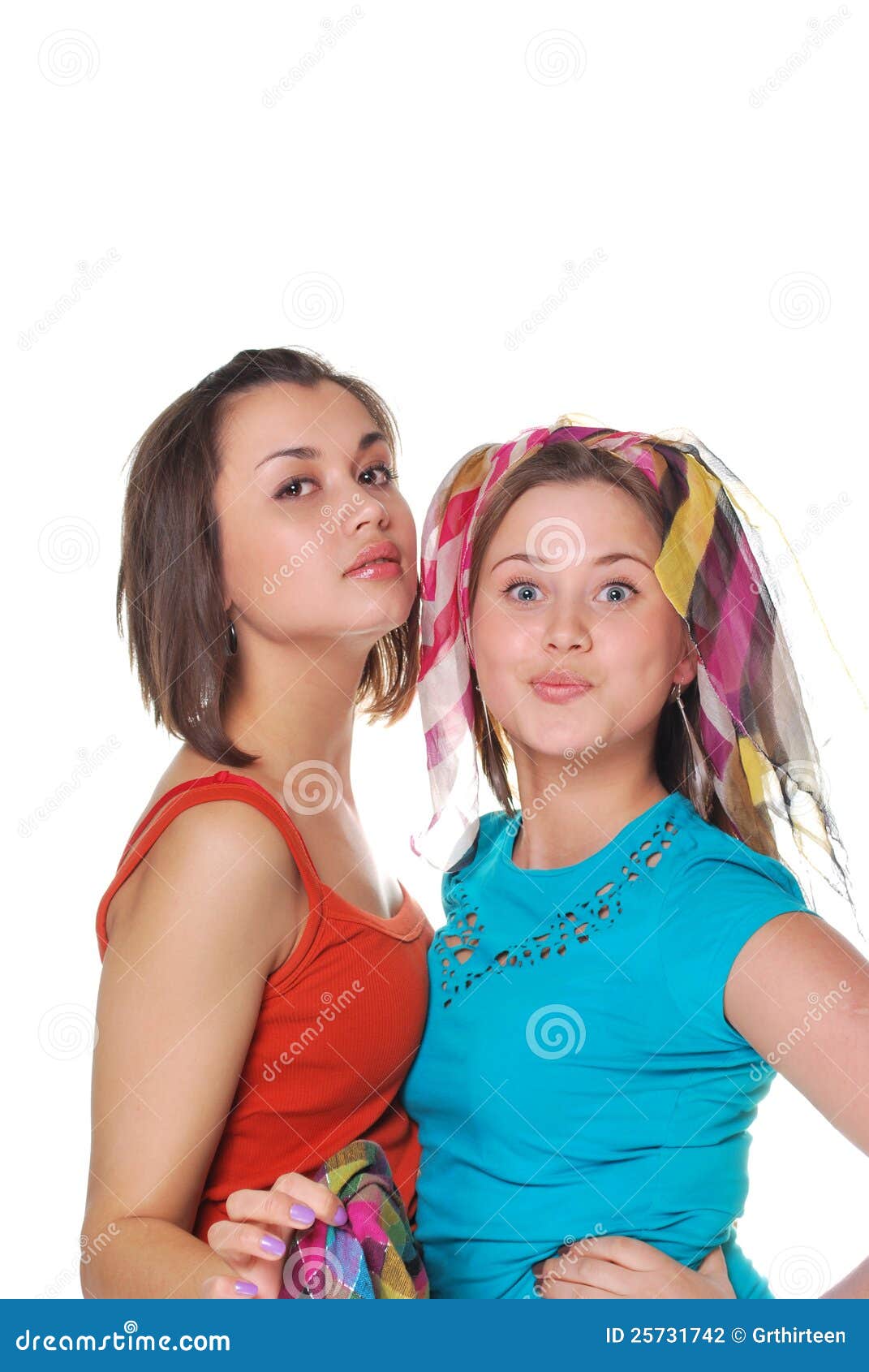 Two girls stock photo. Image of attractive, lovely, eyes - 25731742