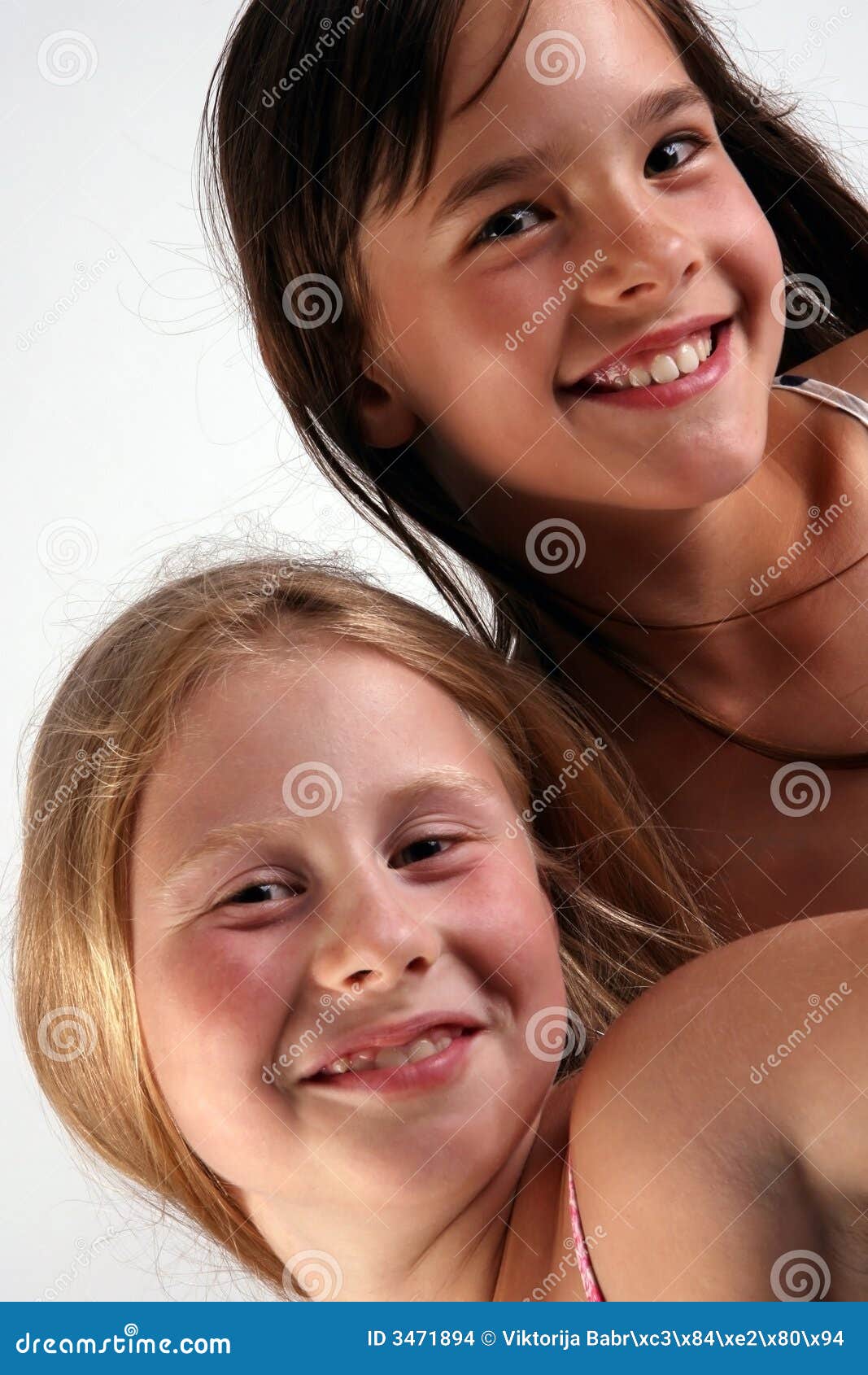 Two girls stock photo. Image of children, blond, people - 3471894