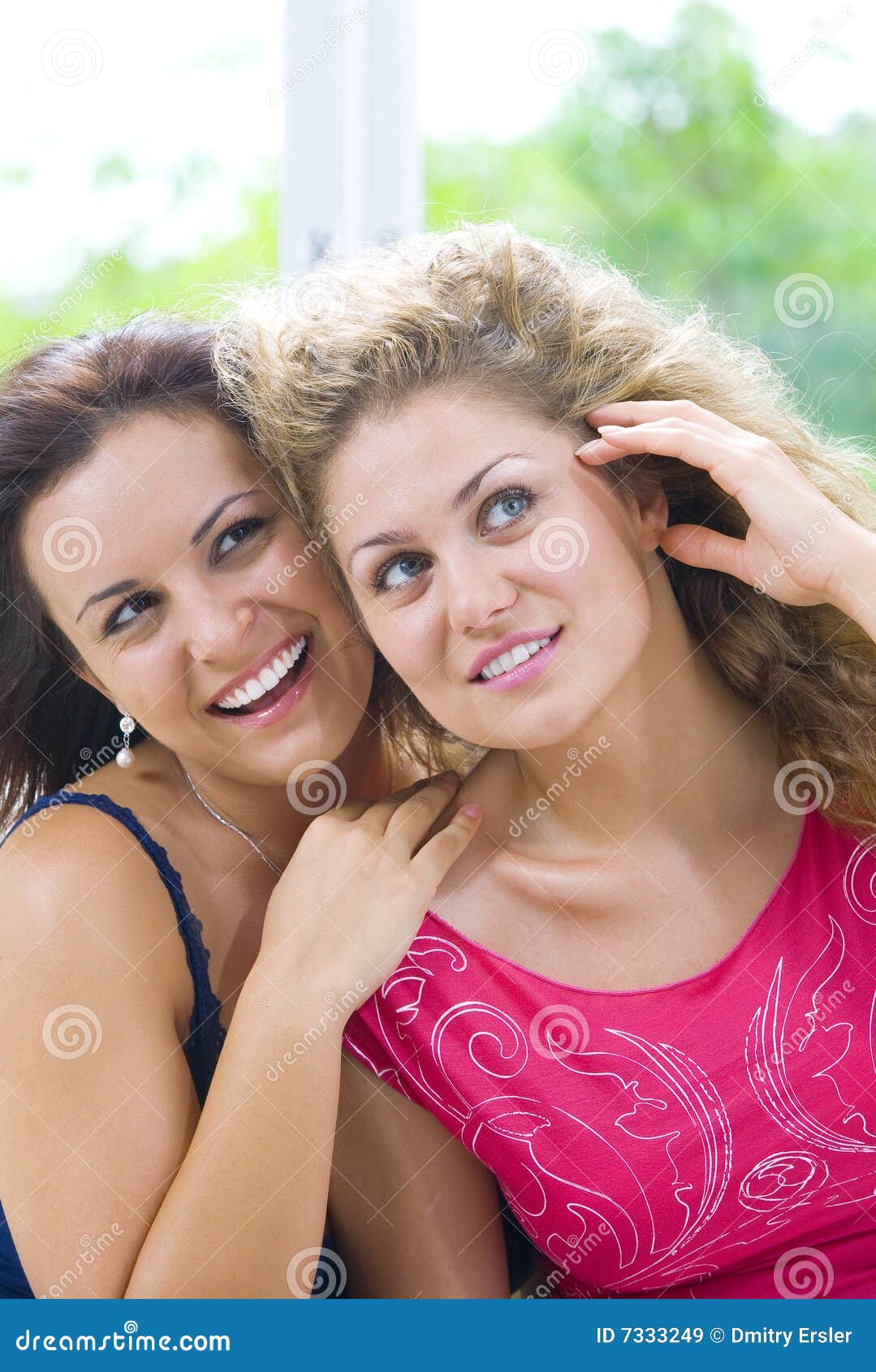 Two girls stock image. Image of lifestyle, positive, girl - 7333249
