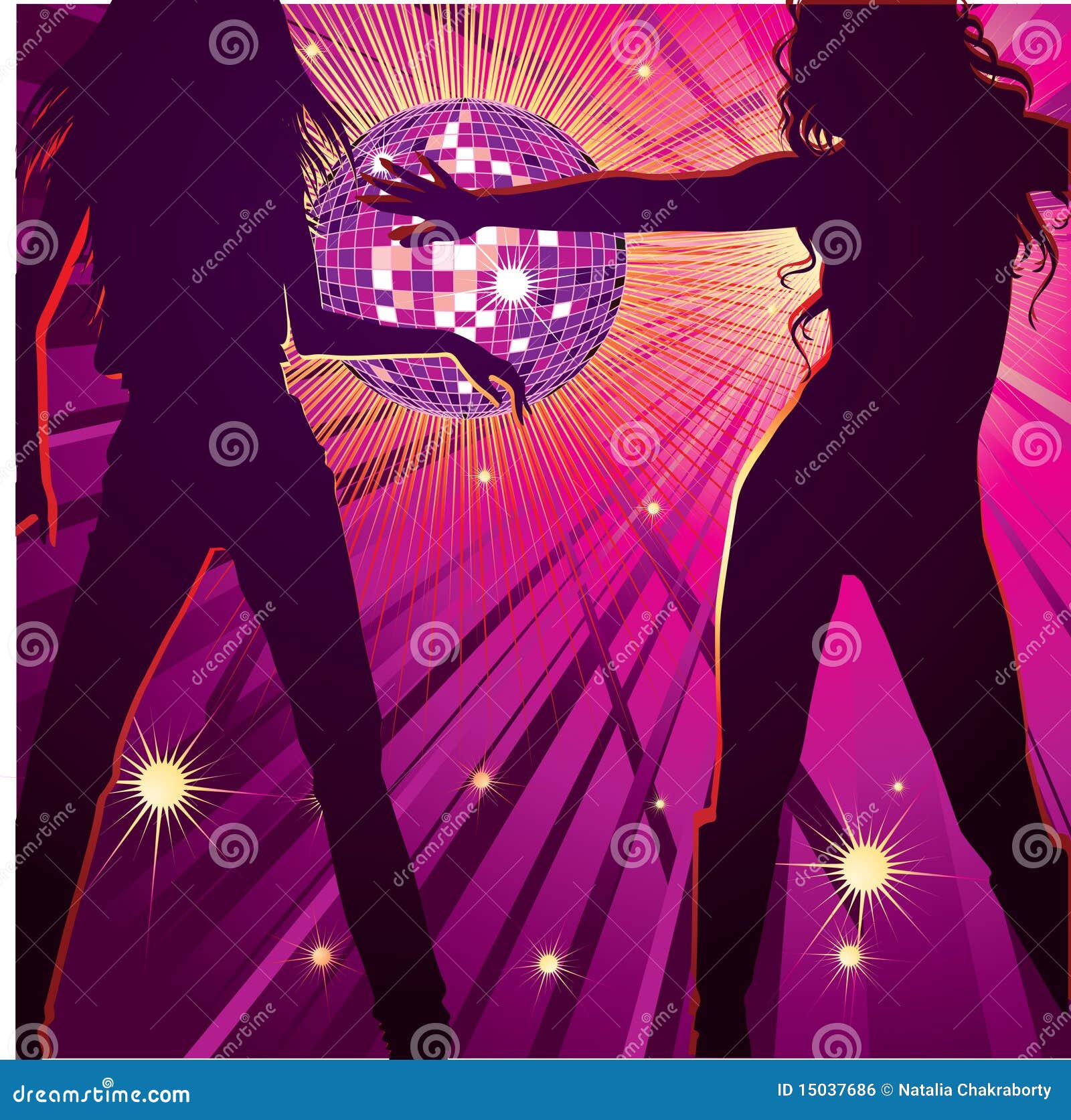 Two Girls Dancing Night Club Stock Illustrations – 27 Two Girls Dancing ...