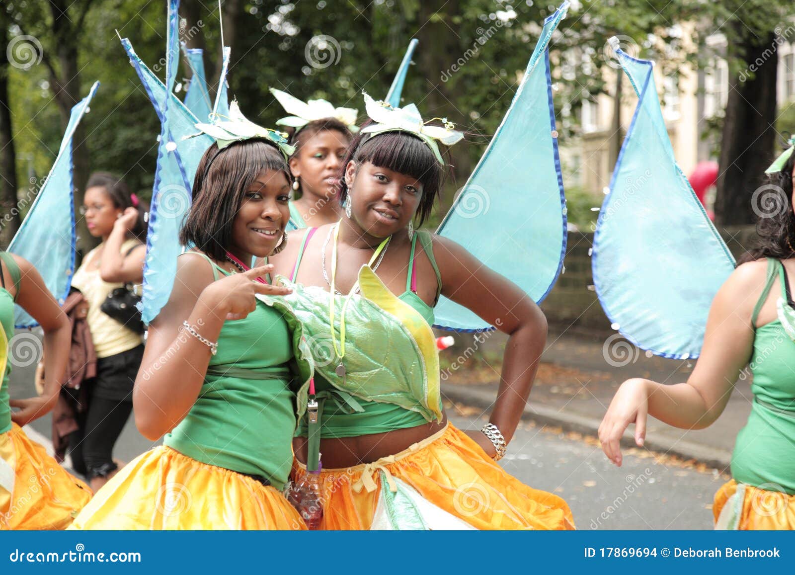 Two Girls Dressed Up for the Parade Editorial Stock Image - Image of ...