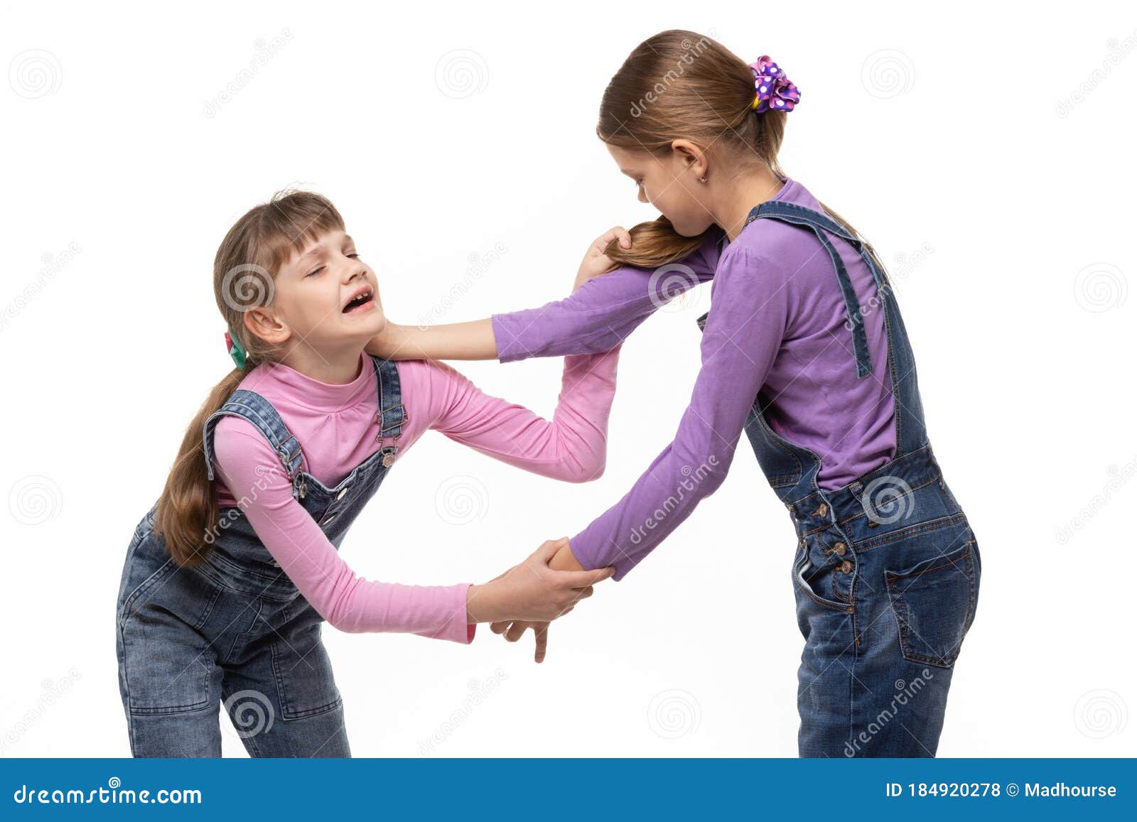 Two Girls Fight and Hurt Each Other Stock Photo - Image of beats ...