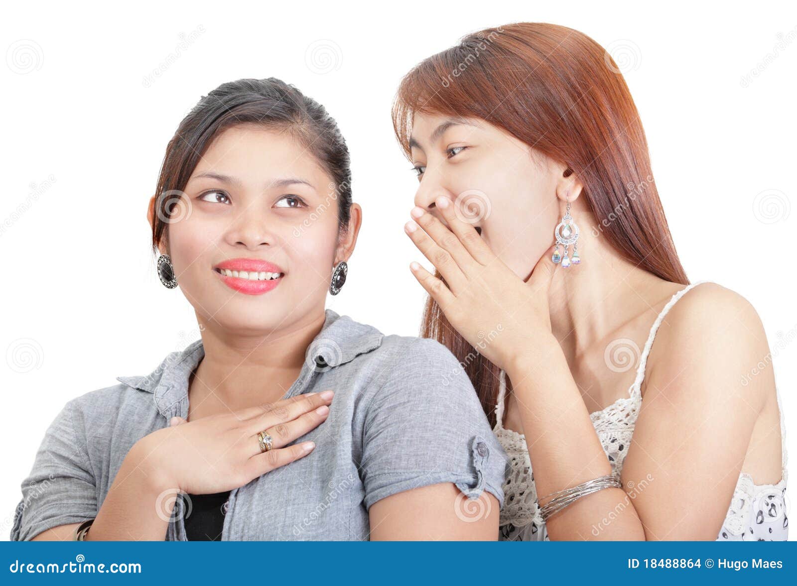 Two girls gossip portrait stock photo. Image of indian - 18488864