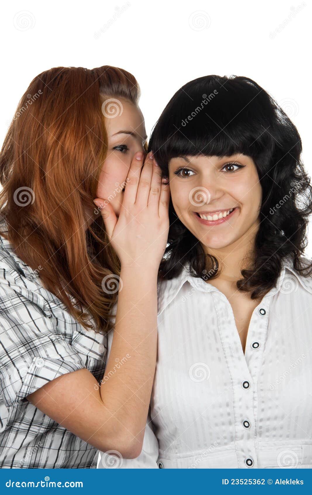 Two girls gossiping stock photo. Image of chatting, gossiping - 23525362