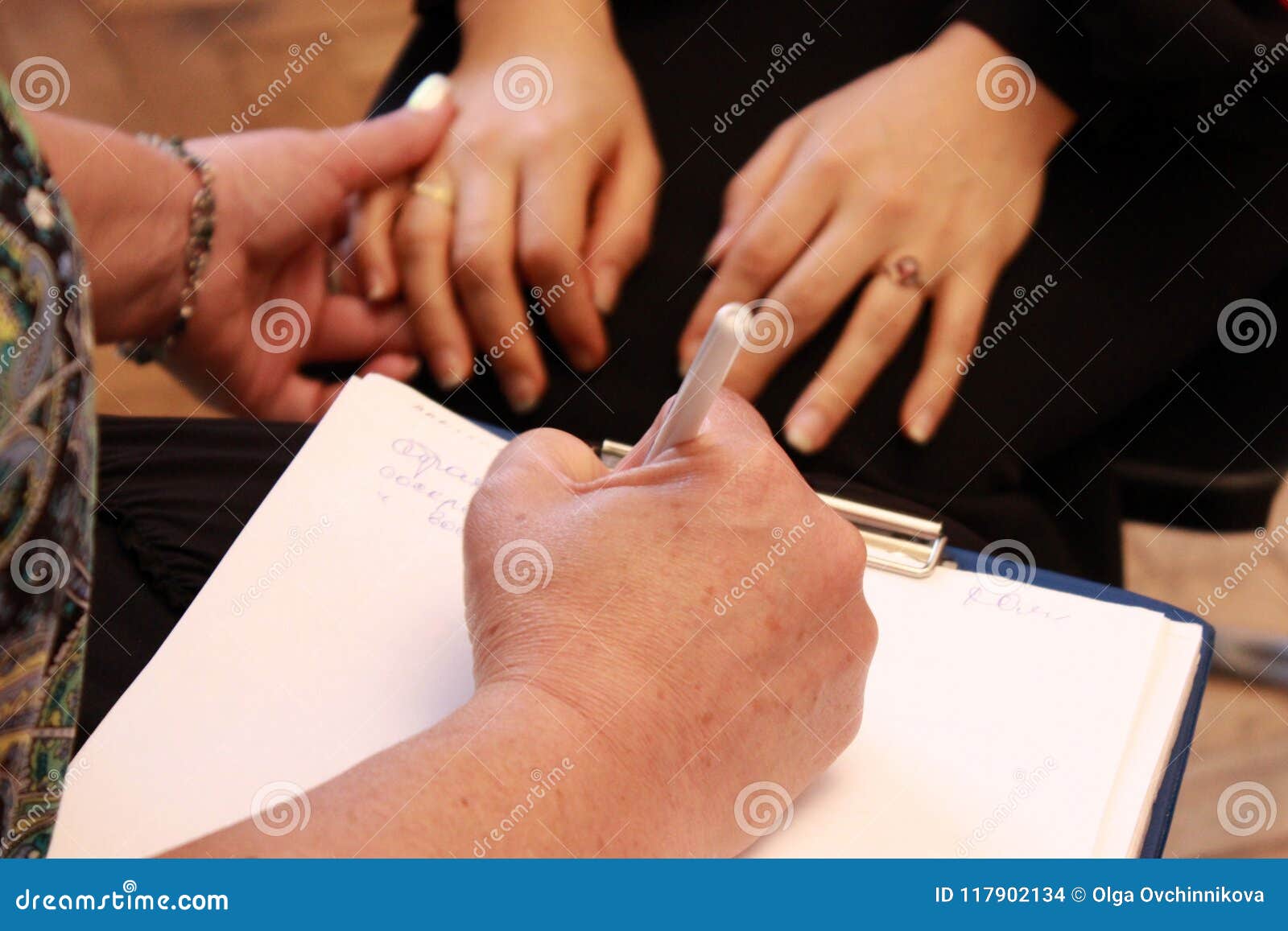 Two Girls Hold Each Other S Hands during a Training Course. Two Girls ...