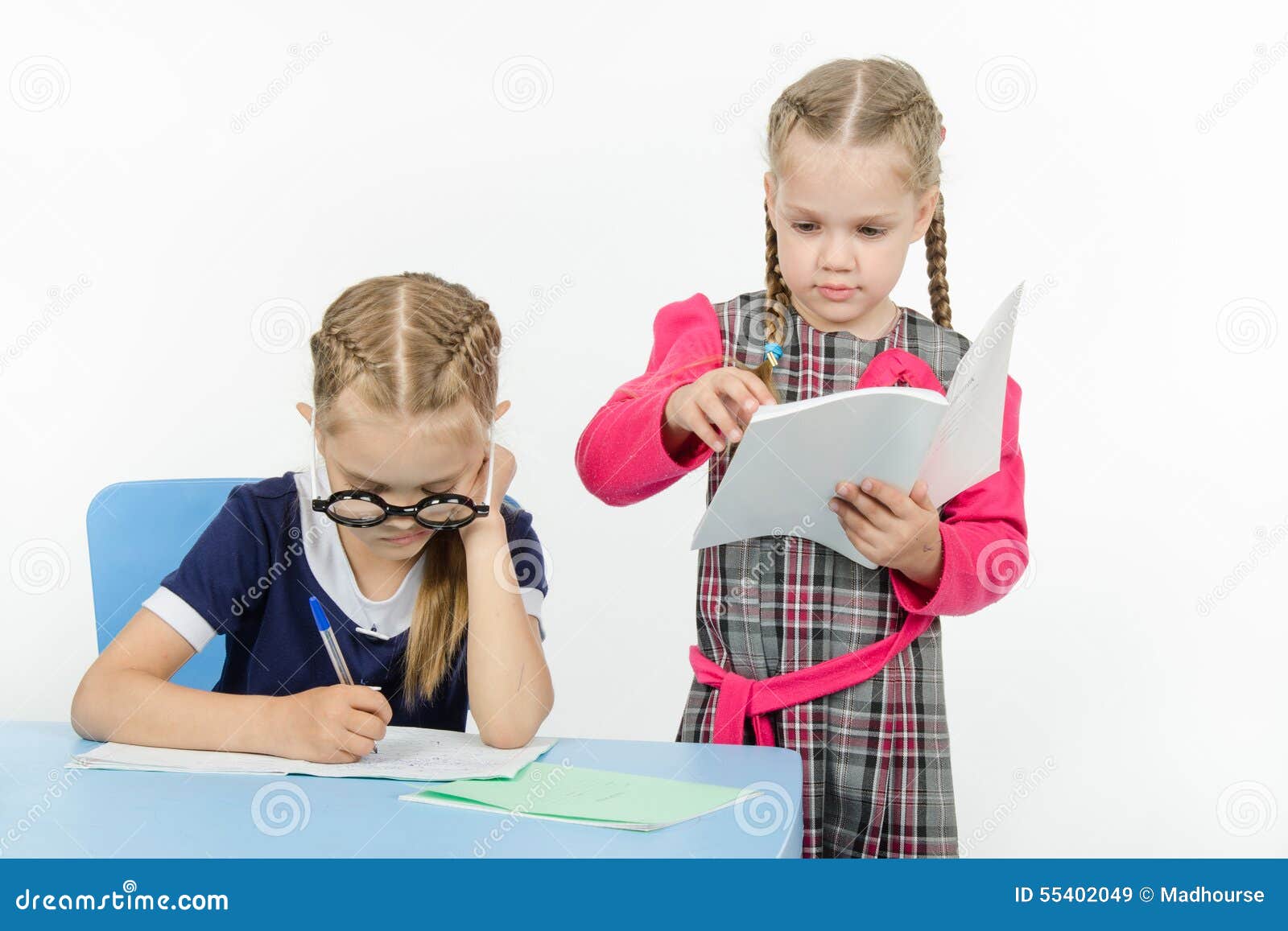 Two girls in my class stock image. Image of child, children - 55402049