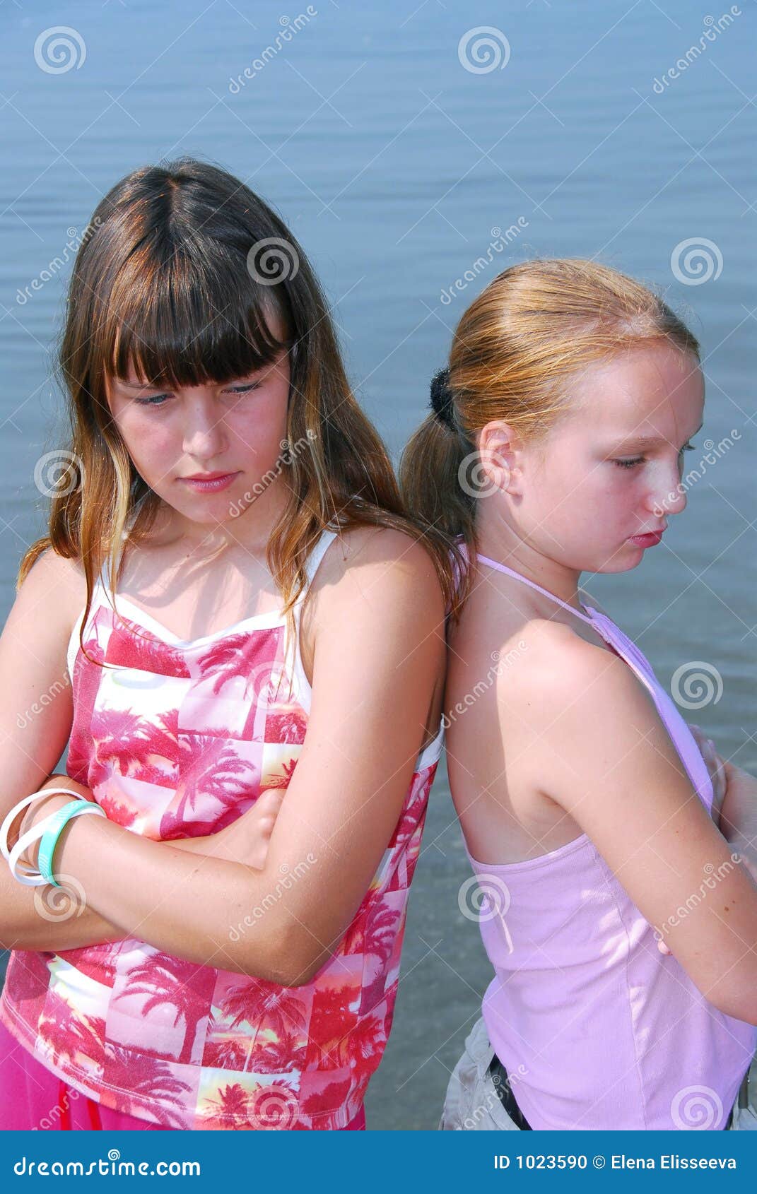 Two girls pouting stock photo. Image of conflict, friendship - 1023590