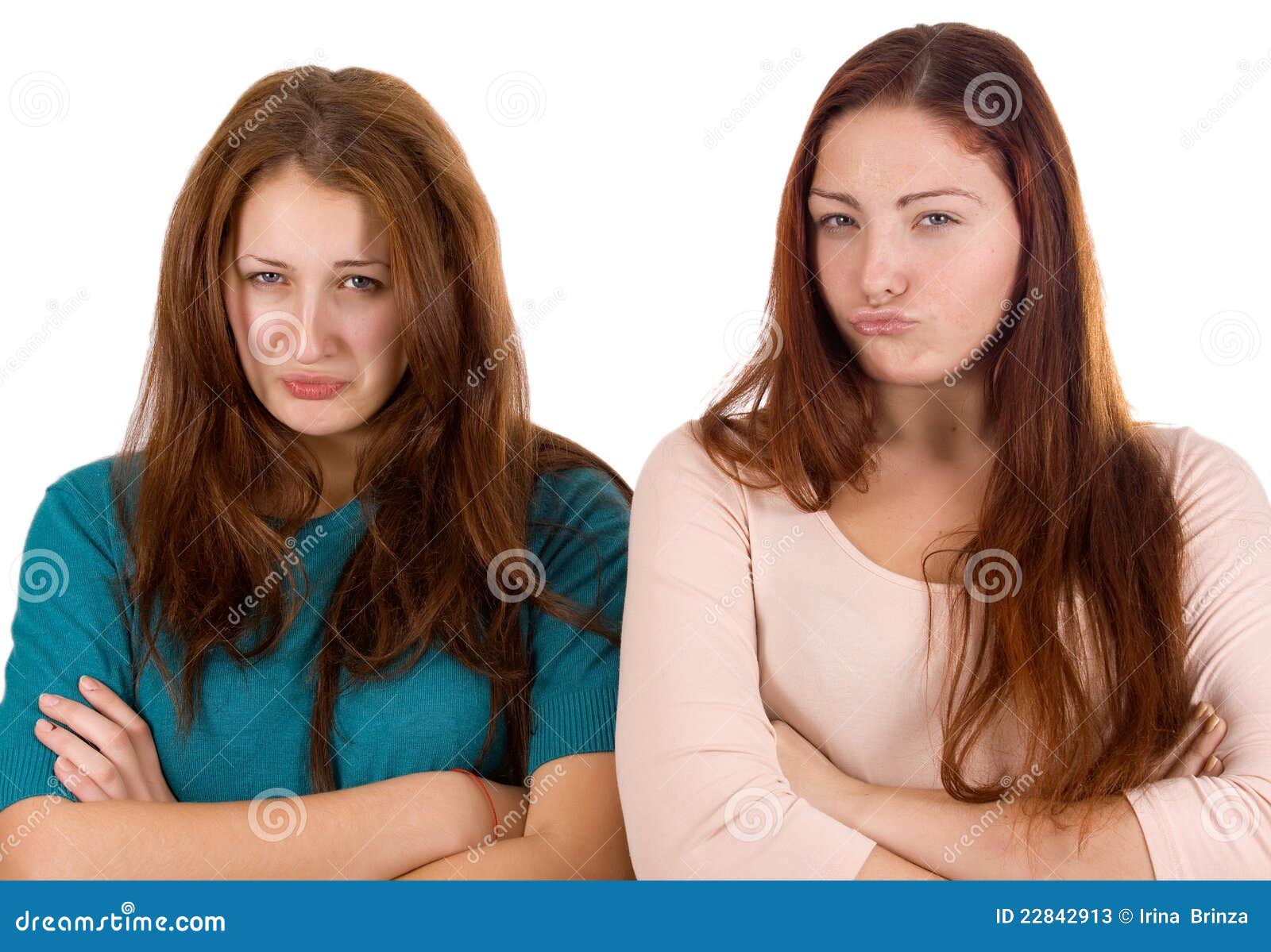 Two girls in quarrel stock image. Image of quarrel, face - 22842913
