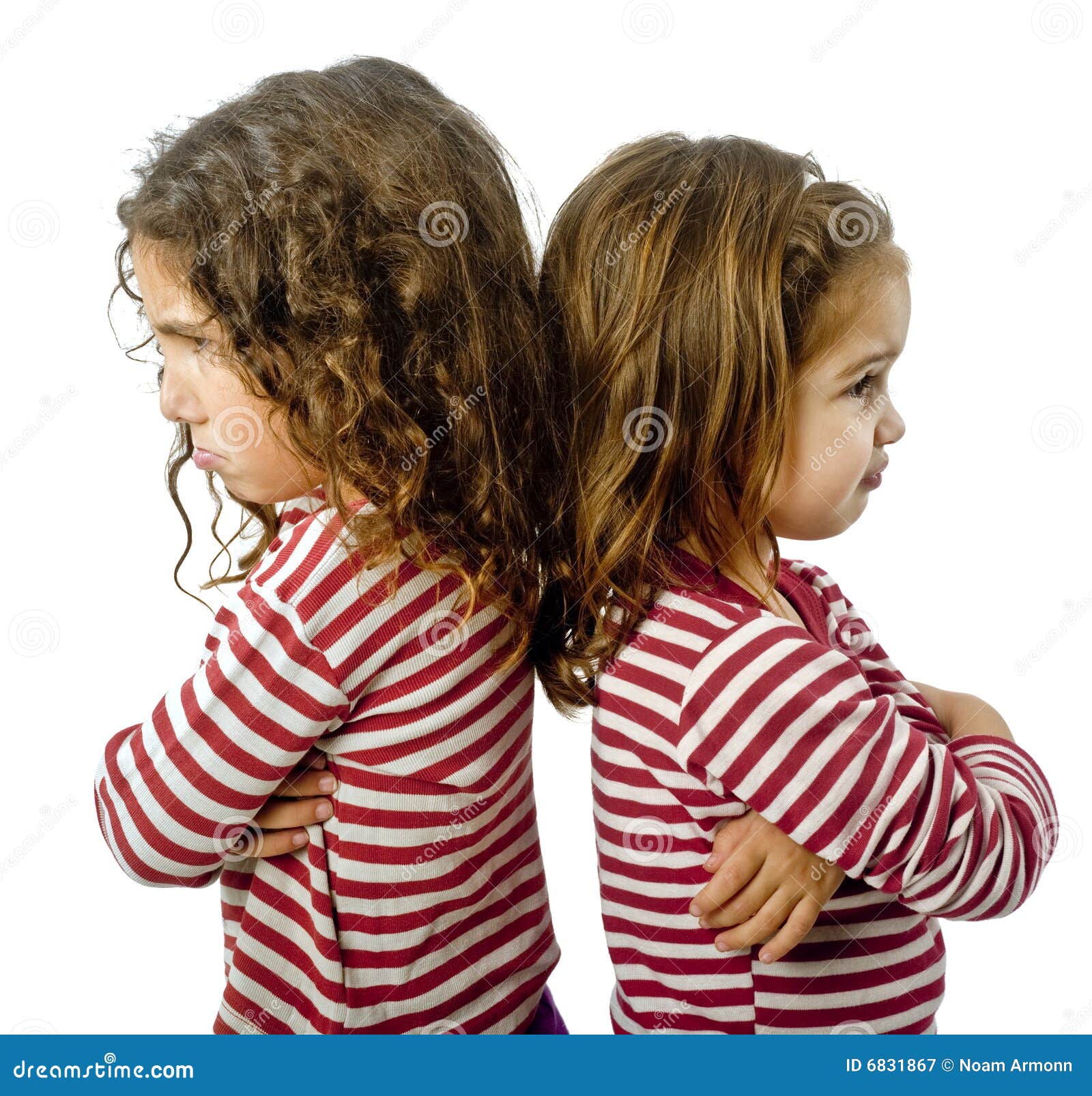 Two girls in quarrel stock image. Image of female, people - 6831867