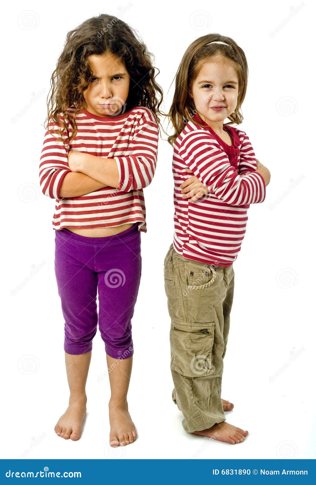 Two girls in quarrel stock photo. Image of beautiful, children - 6831890