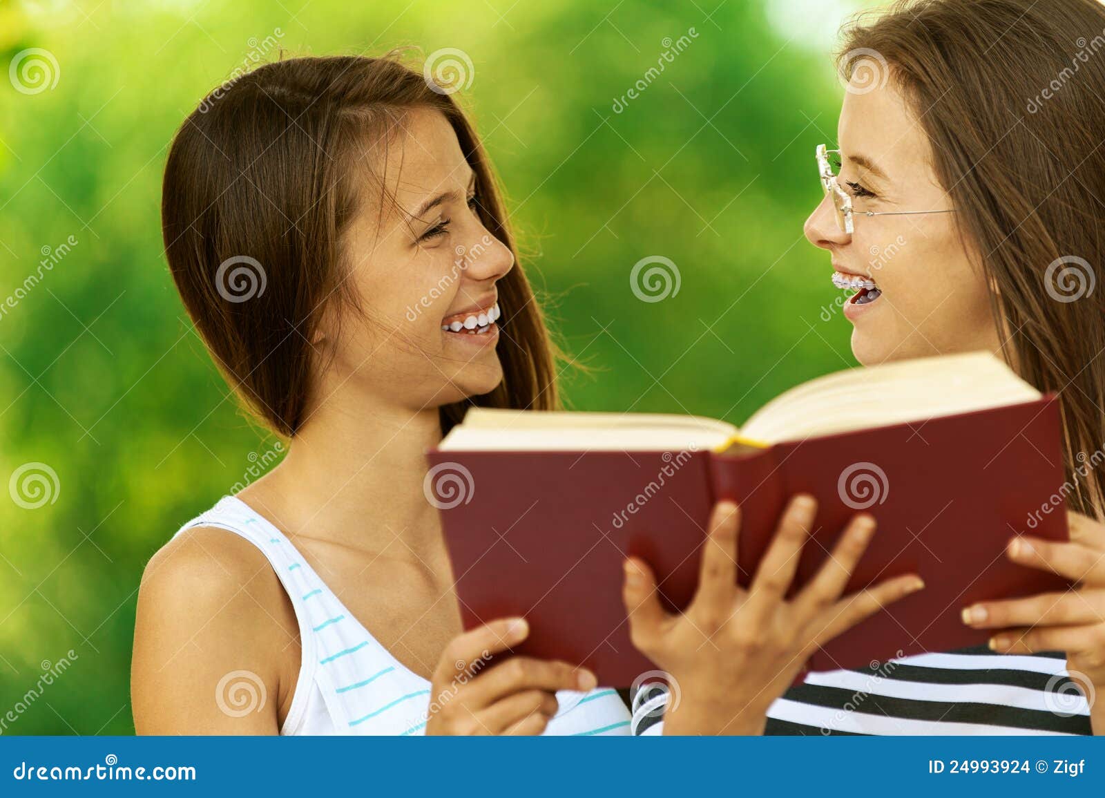 Two Girls Reading Books Tumblr