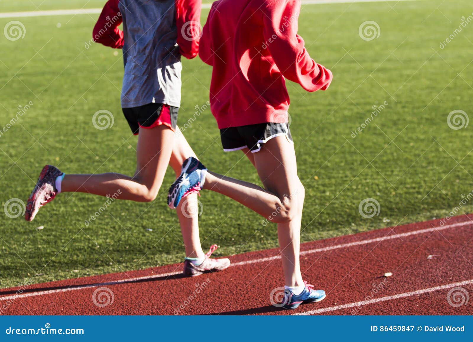 Two Girls Running Fast on a Track Stock Image - Image of girls, racing ...
