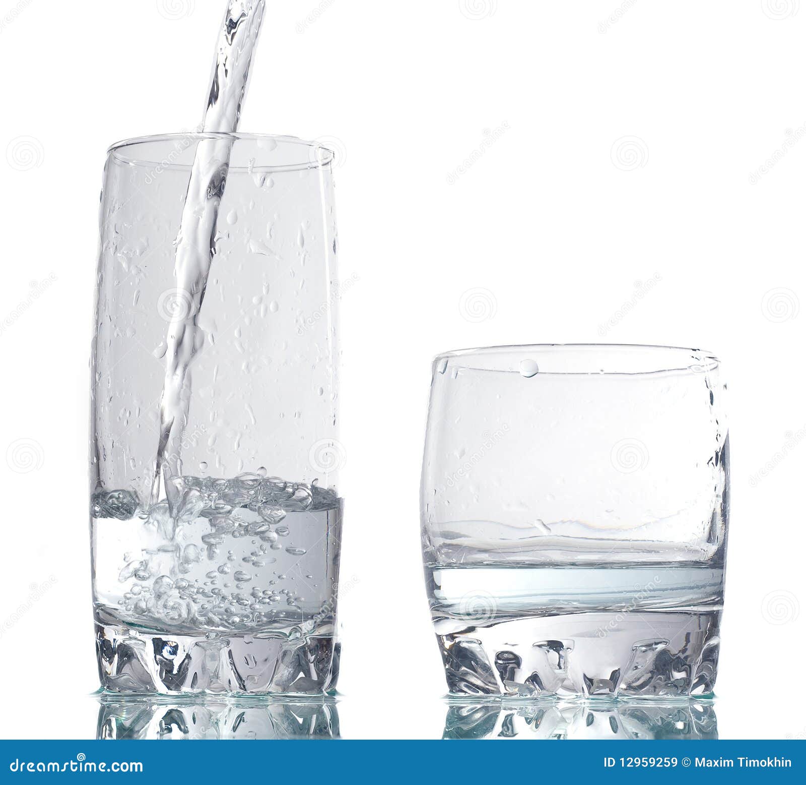 Two glass drink stock image. Image of simplicity, shiny - 12959259