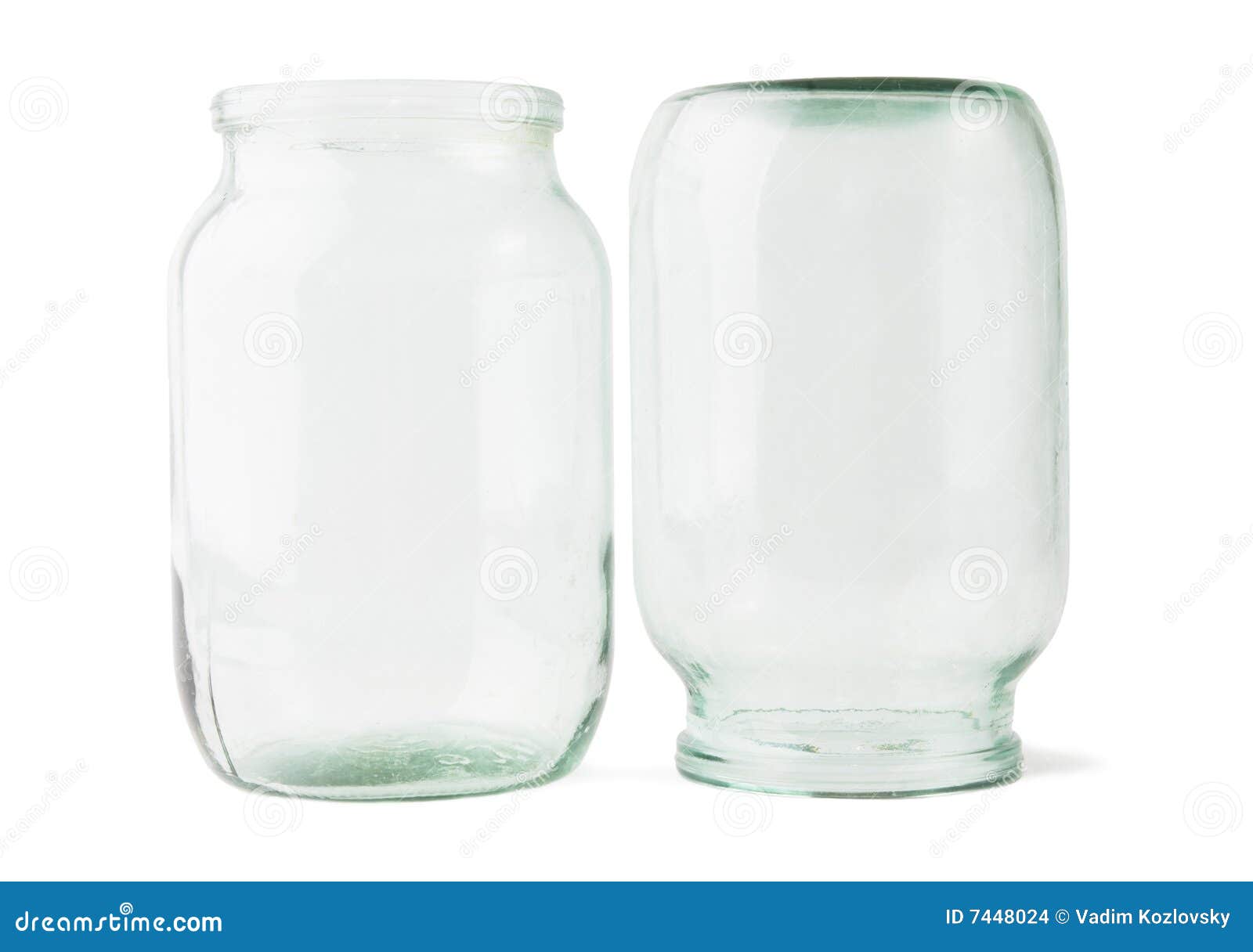 Two glass jars stock photo. Image of fragile, container - 7448024