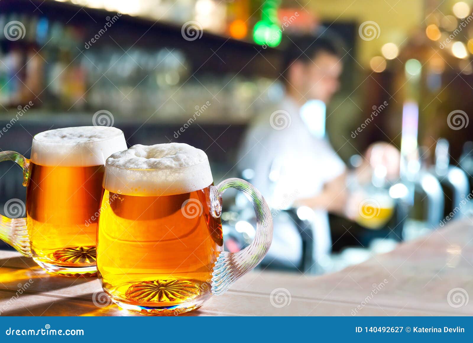 Two glasses of beer stock image. Image of beer, party - 140492627