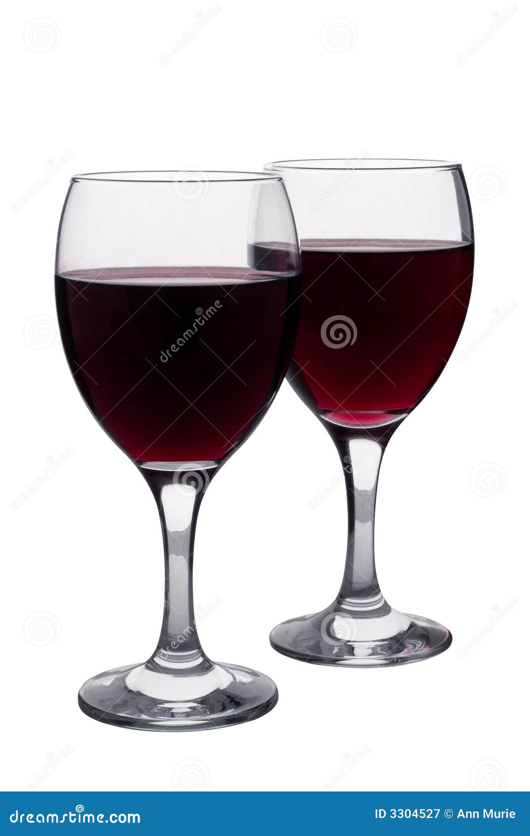 Two glasses of Red Wine stock image. Image of fine, celebration - 3304527
