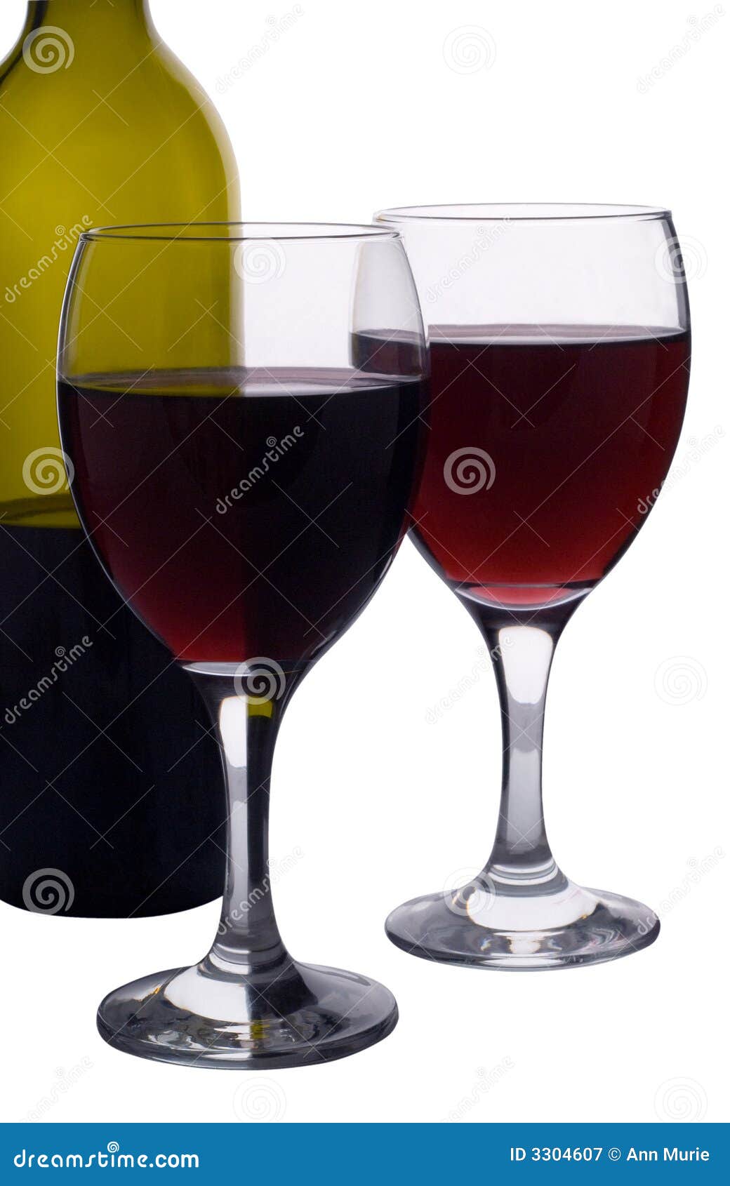 Two glasses of Red Wine stock image. Image of still, color - 3304607