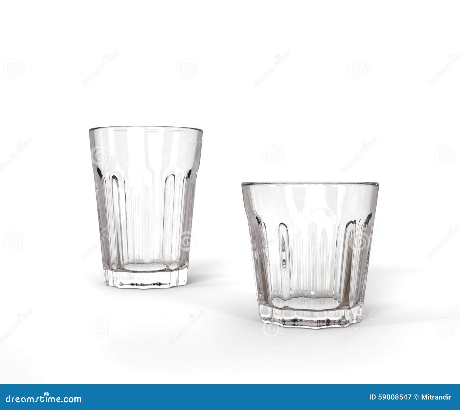 Two Glasses - Tall and Short Stock Image - Image of beverage, thirst ...