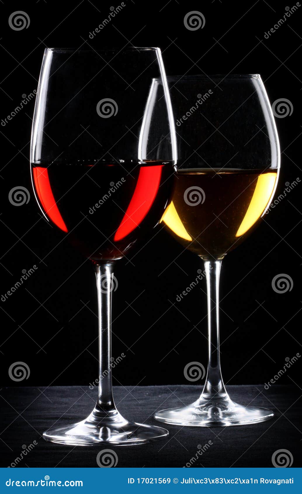 Two glasses of wine stock image. Image of celebration - 17021569
