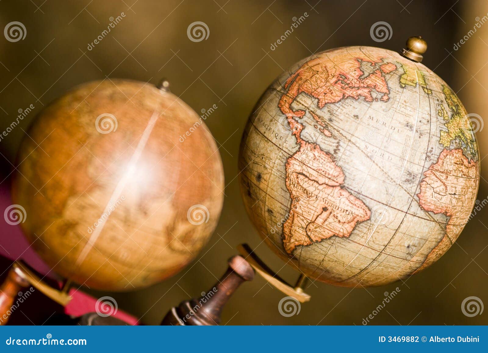 Two globes stock photo. Image of equipment, continents - 3469882