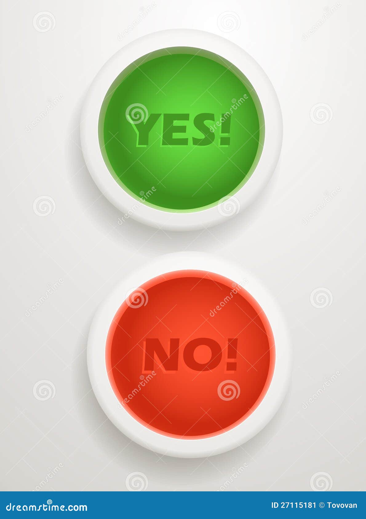 Two Glowing Interface Buttons Stock Vector - Illustration of light ...