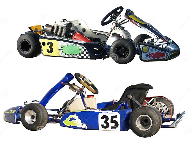 Two Go Karts stock photo. Image of adrenalin, speed, kart - 3051418