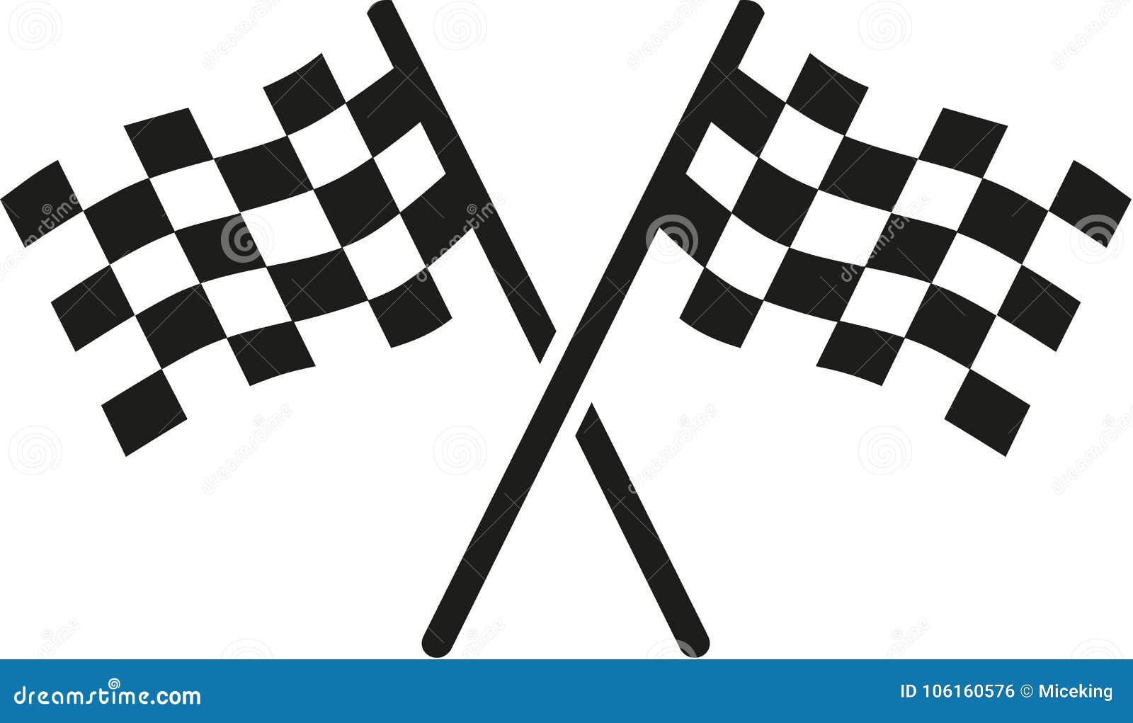 Two goal flags stock vector. Illustration of activity - 106160576