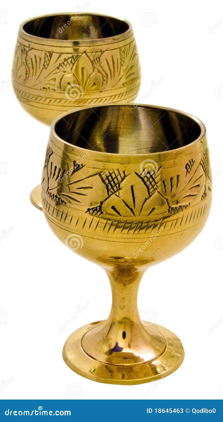 Two goblets stock image. Image of luxury, capacity, bassinetto - 18645463