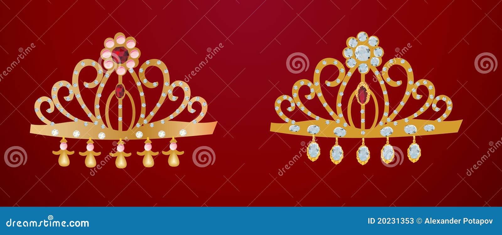 Diadems Isolated Stock Illustrations – 107 Diadems Isolated Stock ...