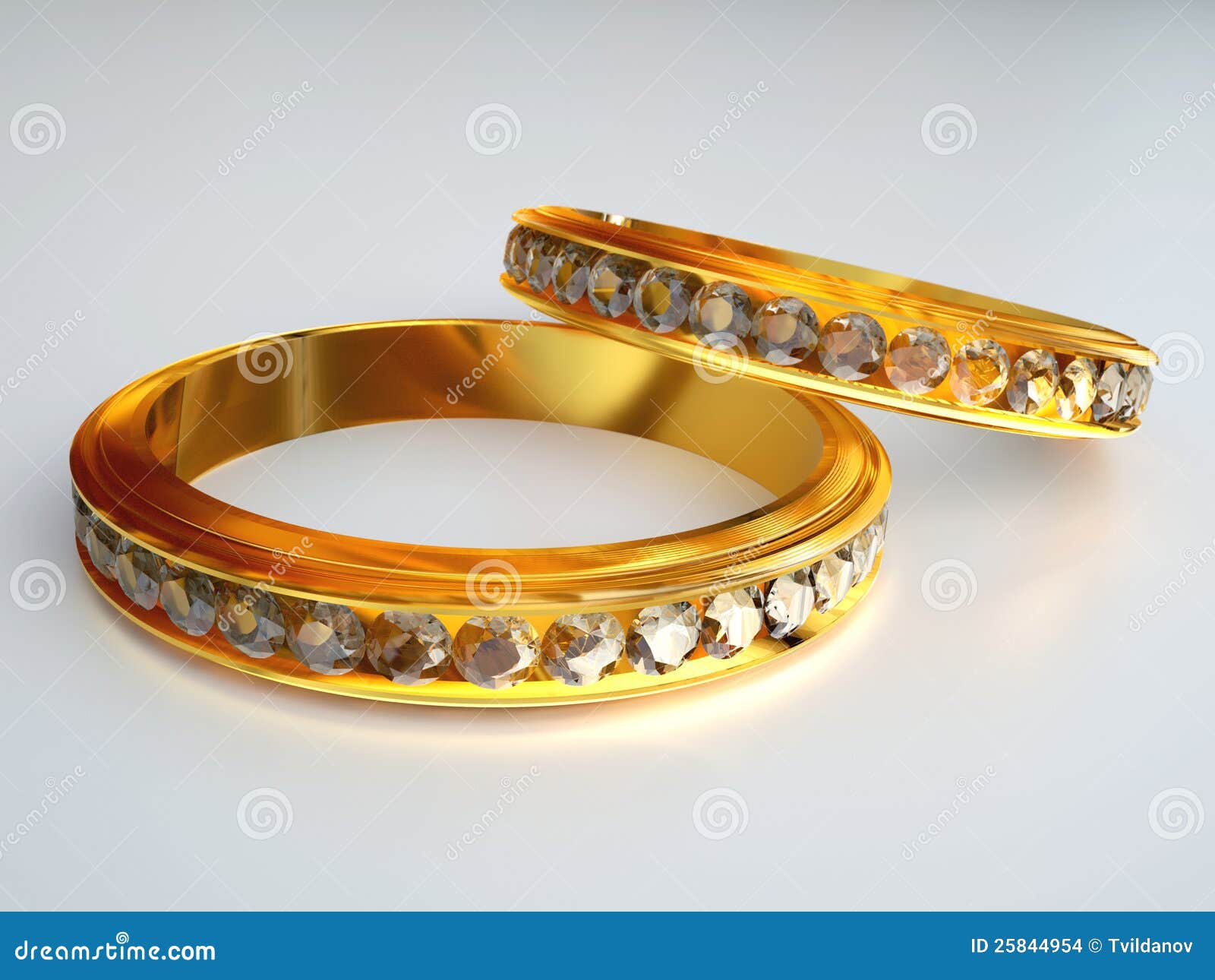 Two gold diamond rings stock photo. Image of clean, beautiful - 25844954